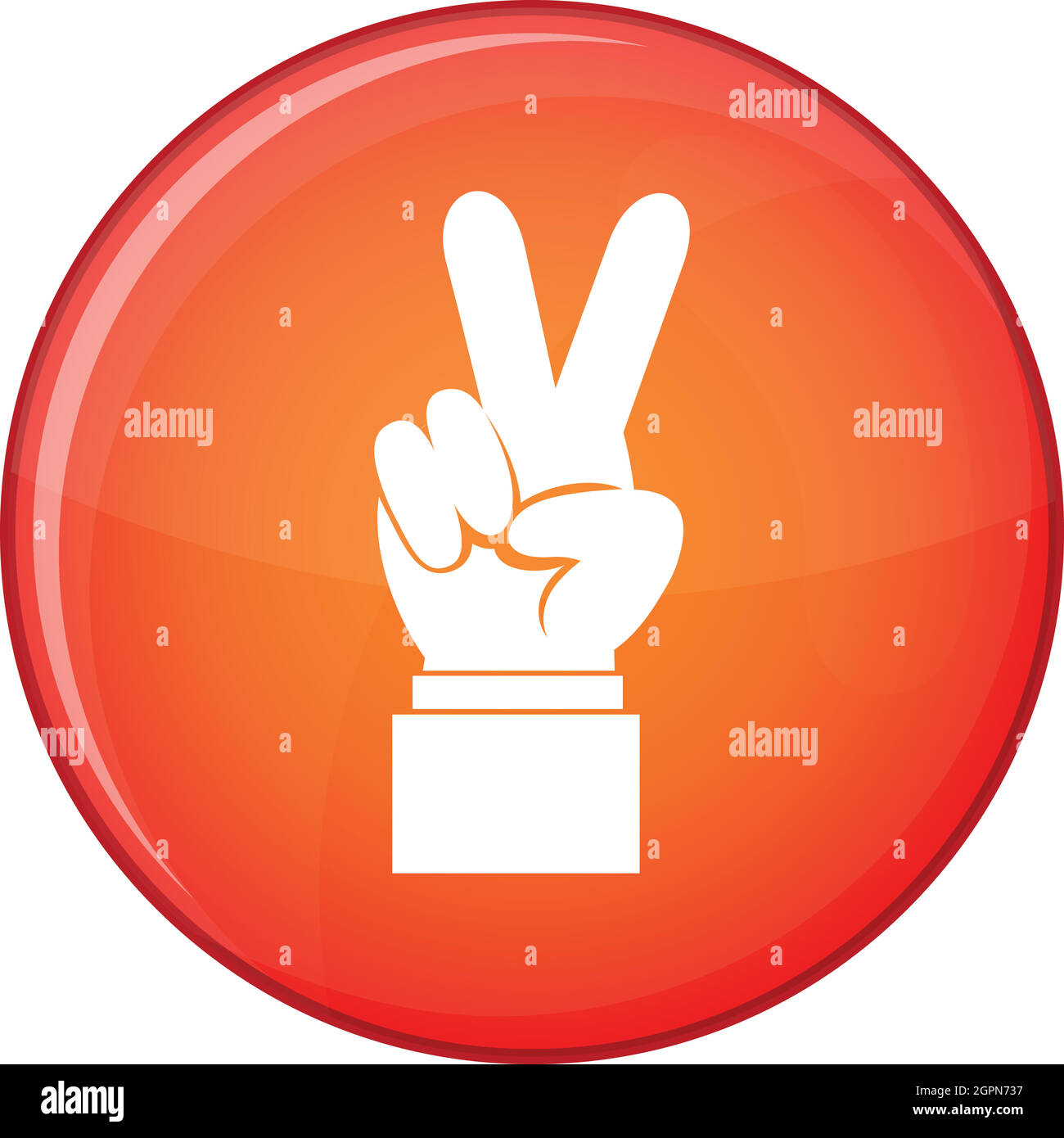 The victory sign Stock Vector Images - Alamy
