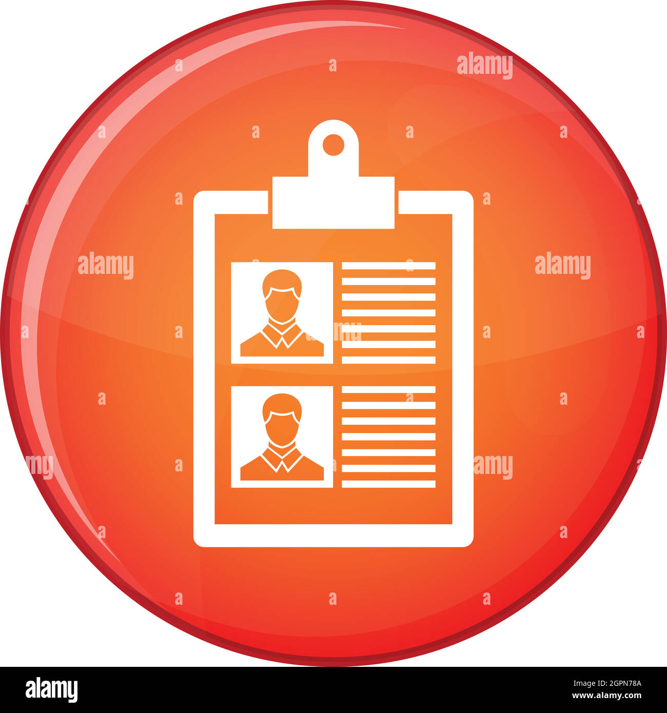 Resume of two candidates icon, flat style Stock Vector Image & Art - Alamy