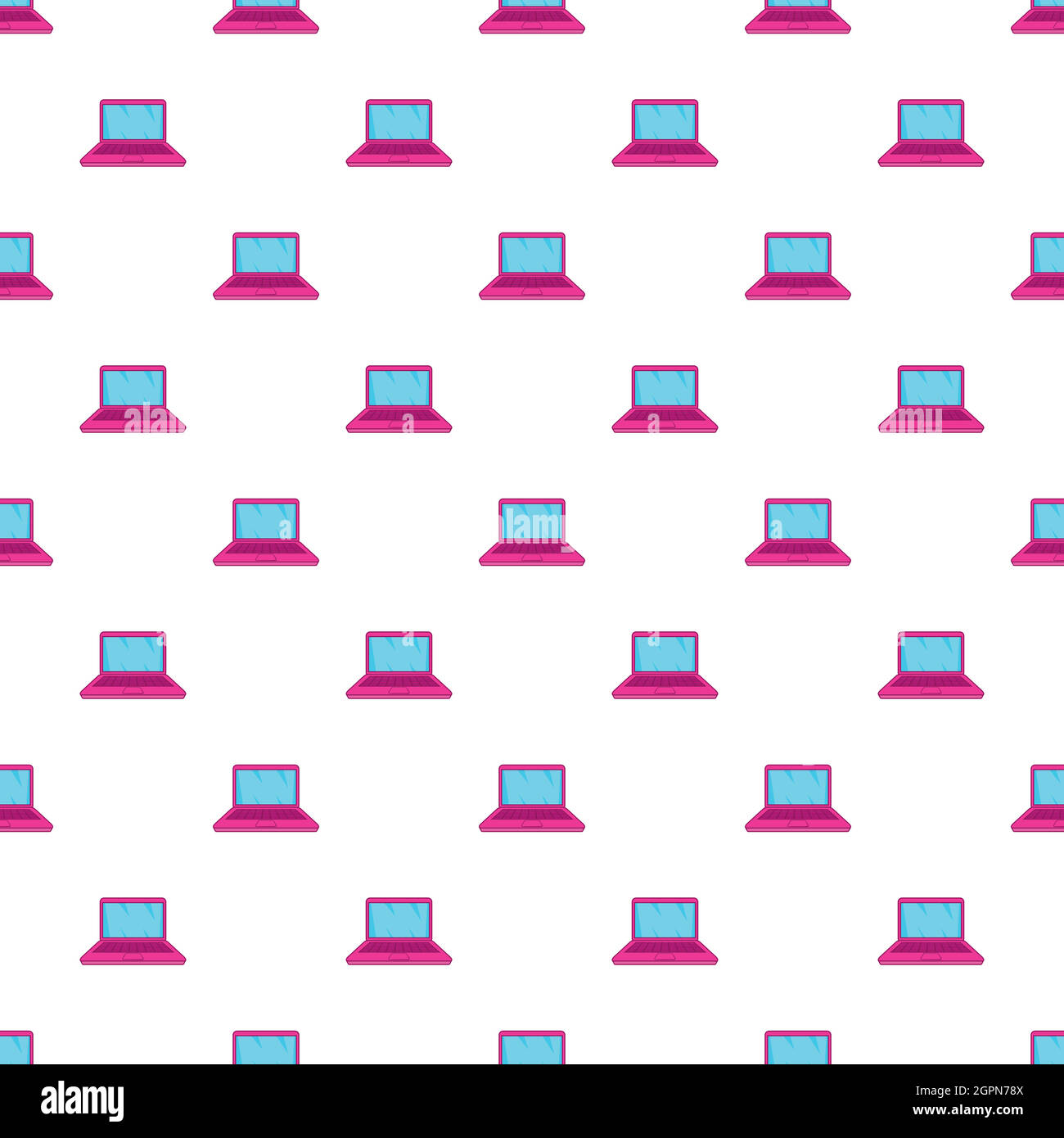 Laptop blank screen cartoon hi-res stock photography and images - Alamy