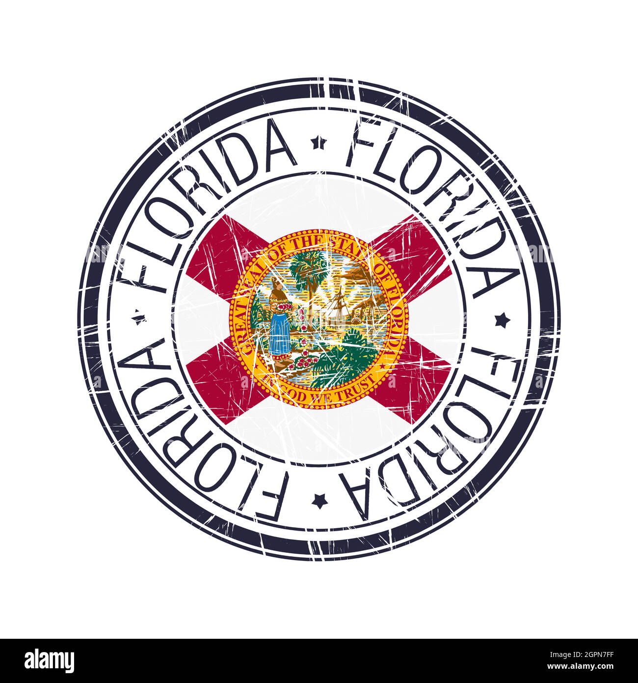 Vintage florida illustration Stock Vector Images - Alamy