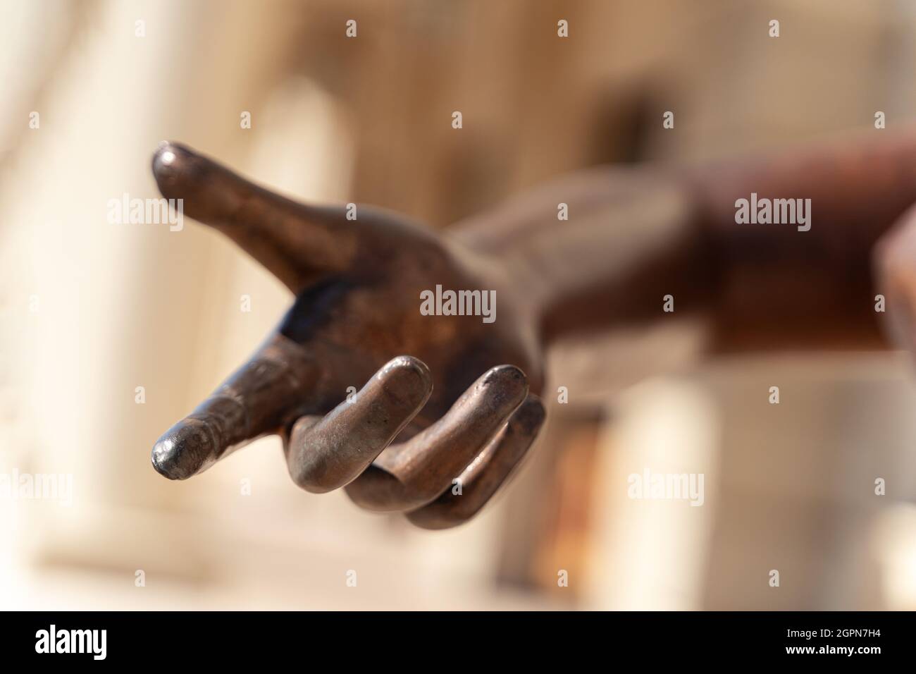 Statue hand reaching hi-res stock photography and images - Alamy