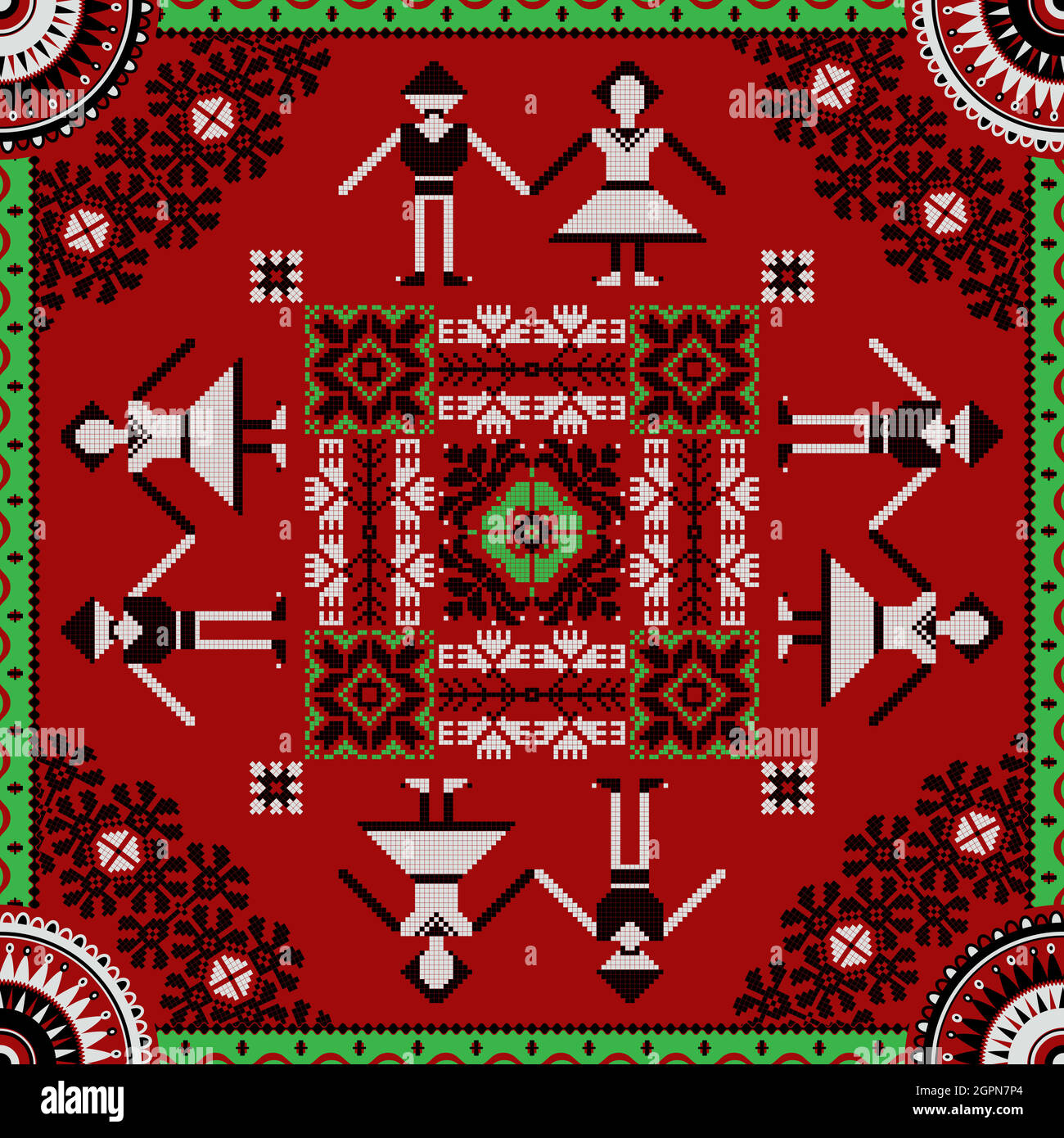 Romanian traditional pattern 219 Stock Vector Image & Art - Alamy