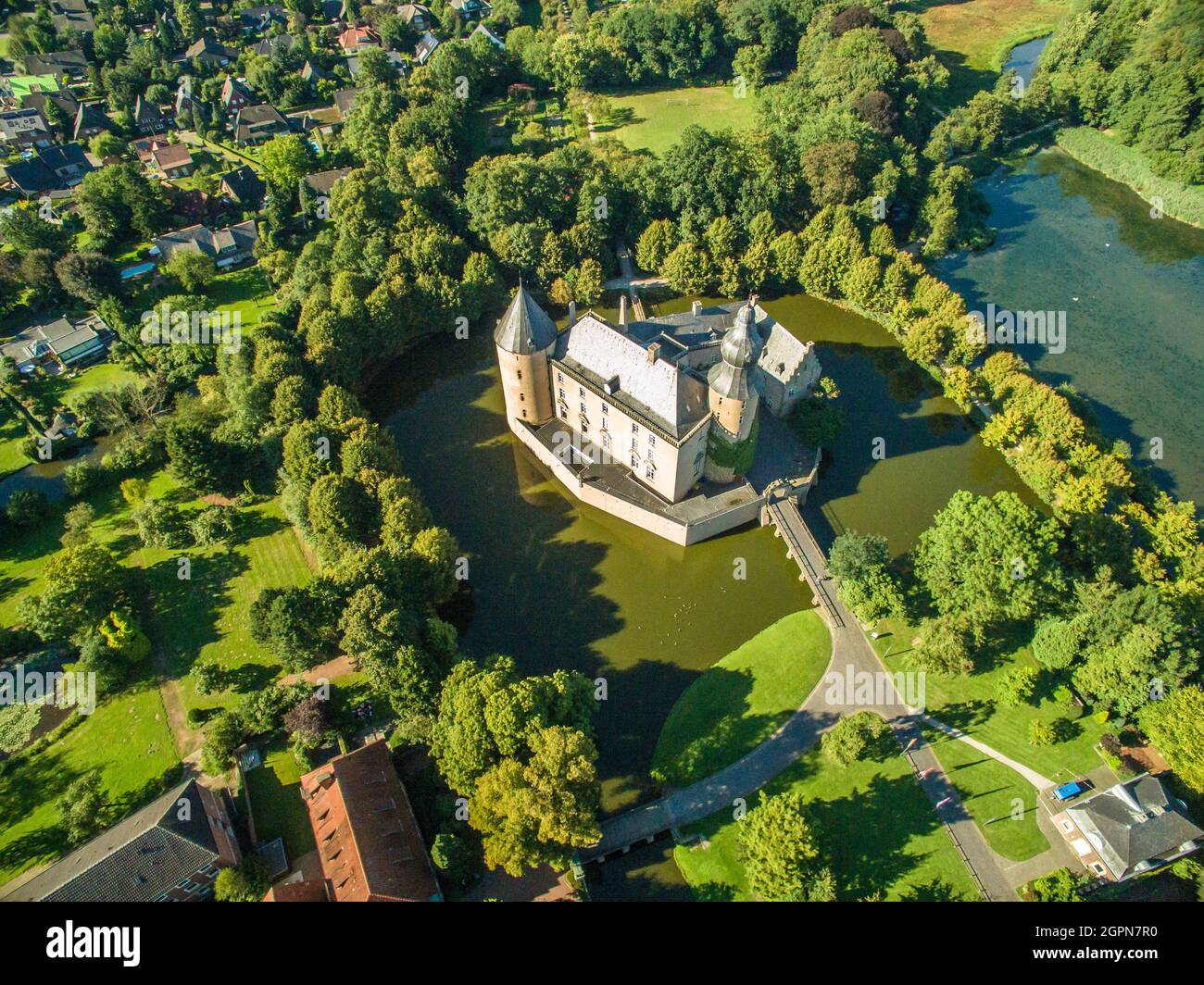 The castle of Gemen in westphalia, Borken - Germany Stock Photo - Alamy