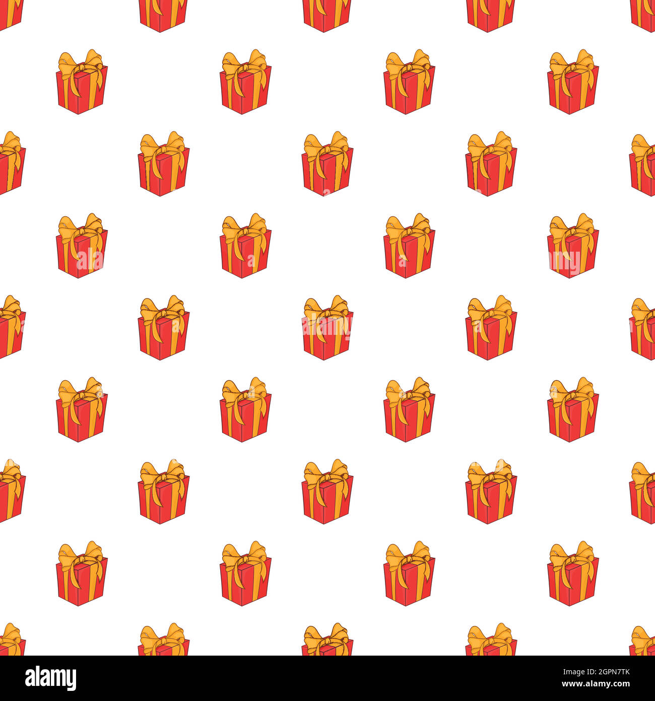 Gift box bow seamless Stock Vector Images - Alamy