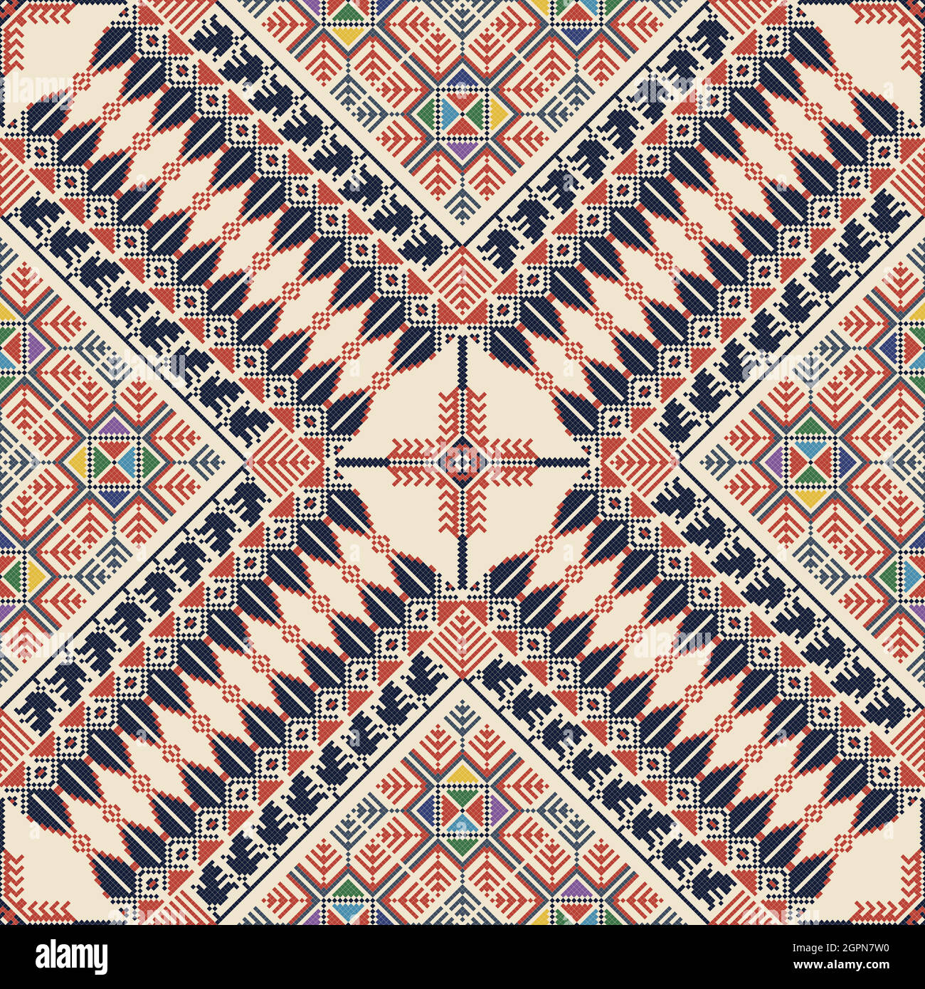Palestinian embroidery pattern Stock Vector Image & Art - Alamy