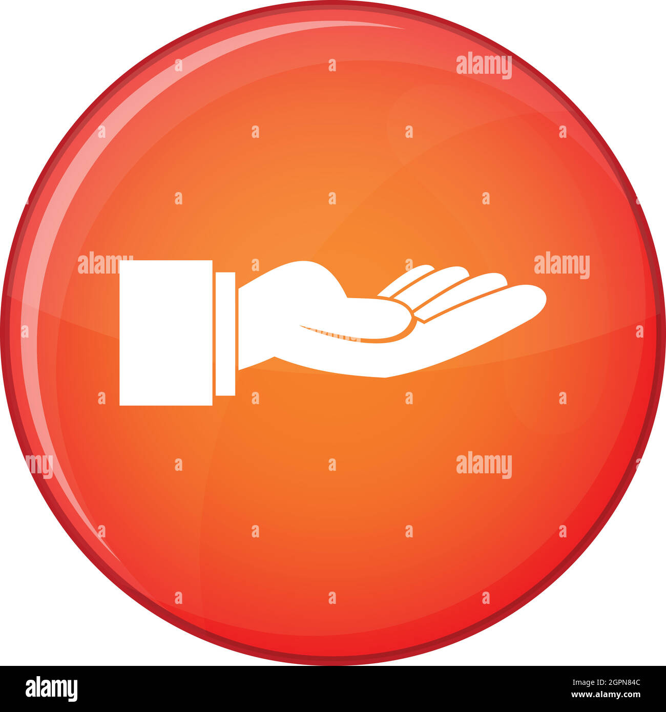 Hand gesture palm icon Stock Vector Images - Alamy