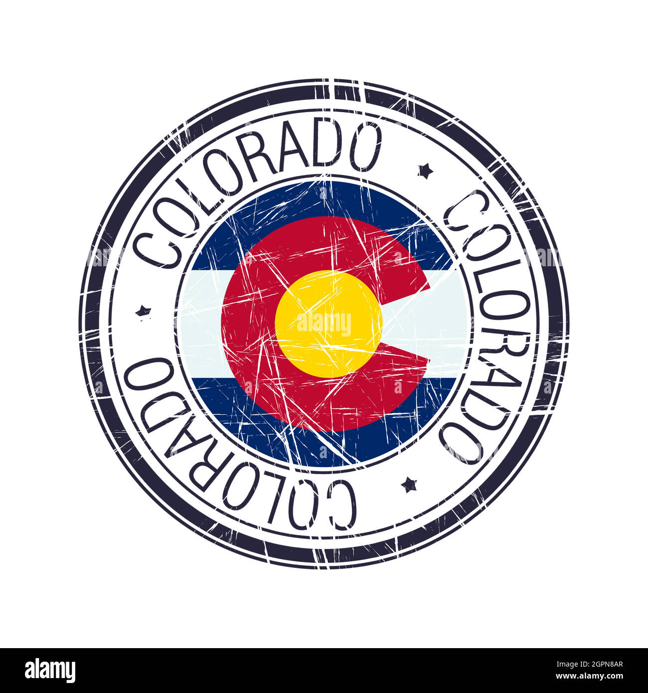 Old map of colorado Stock Vector Images - Alamy