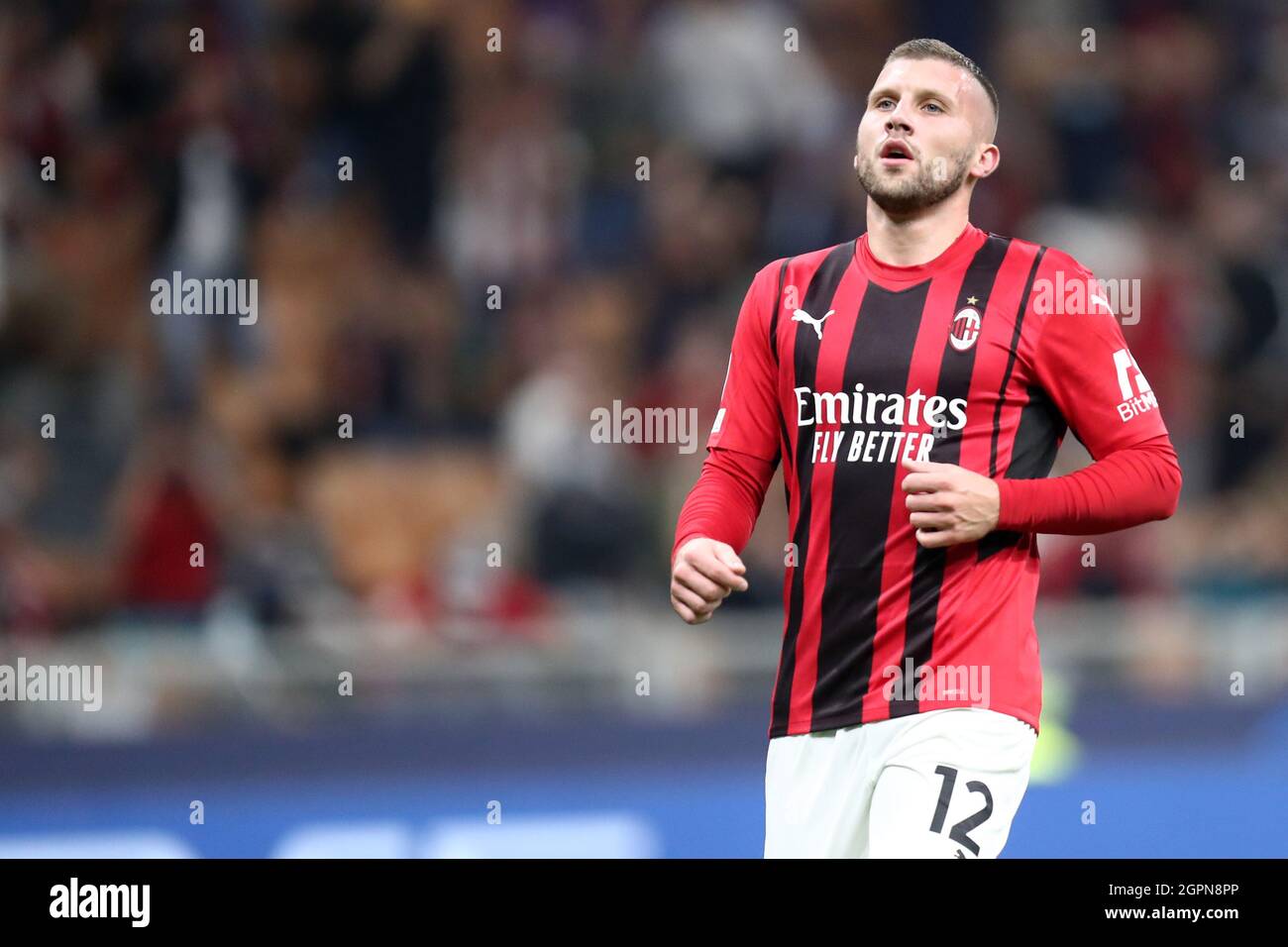 Ante Rebic of Ac Milan looks on during the Uefa Champions League Group ...