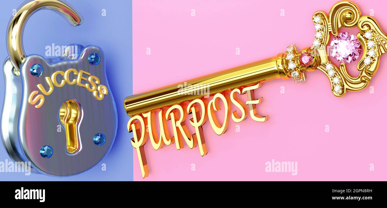 Key to success is Purpose - to win in work, business, family or life ...