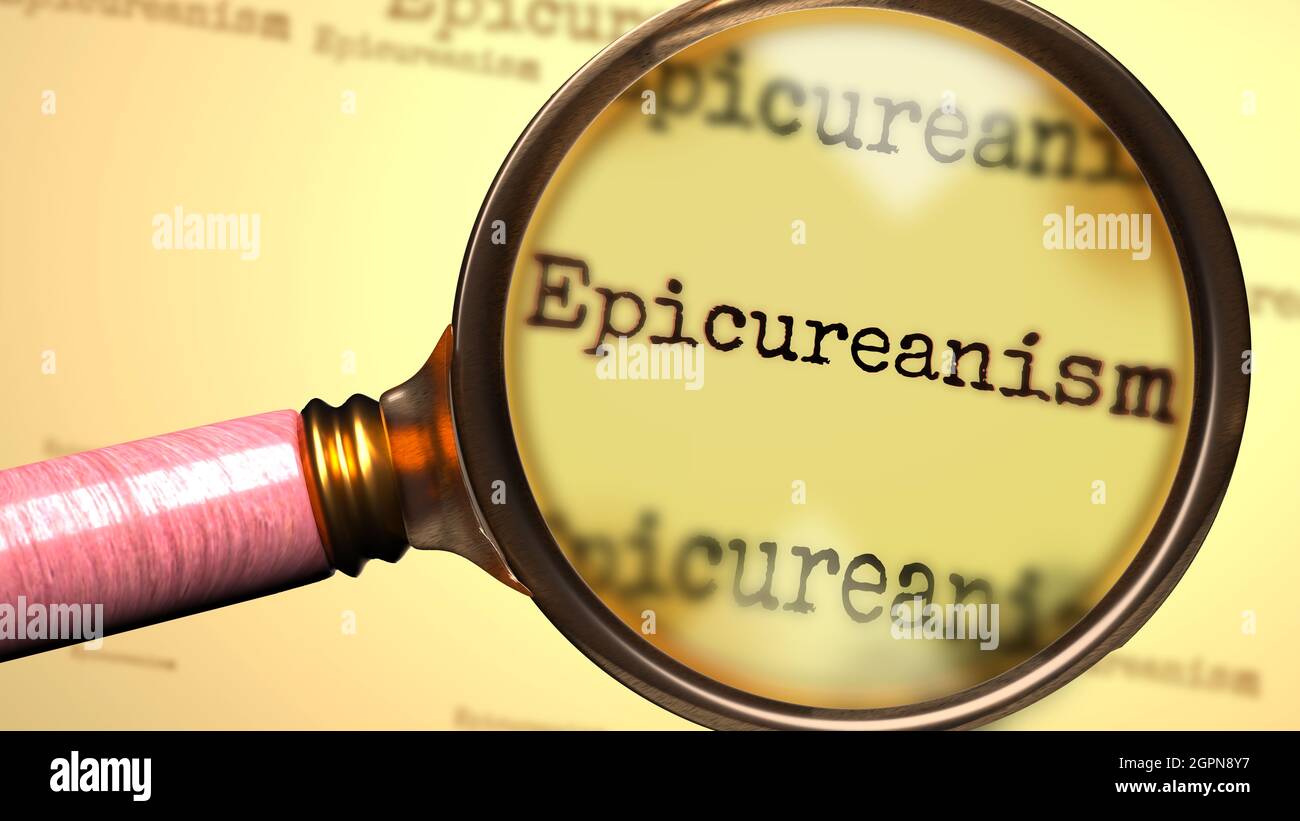 Epicureanism hi-res stock photography and images - Alamy