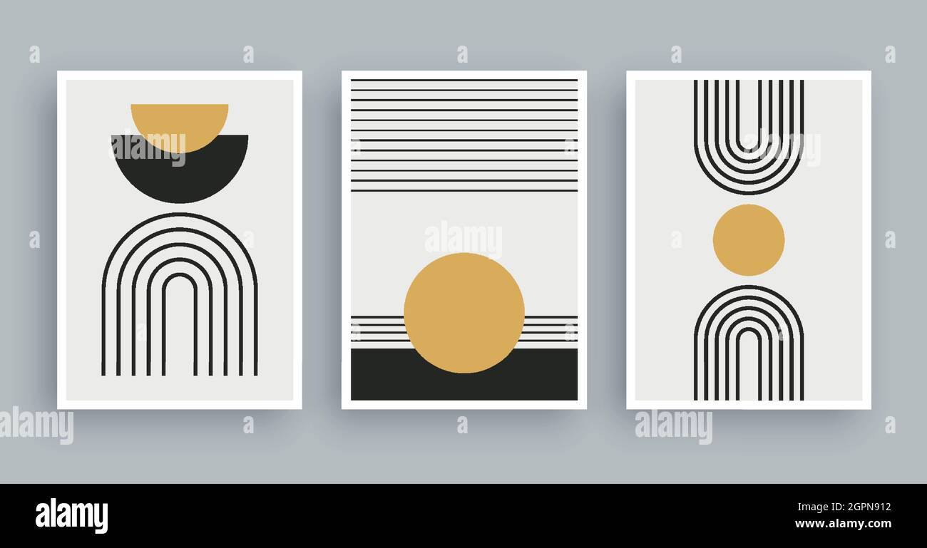 Abstract art painting with boho colors background. Minimalist modern ...