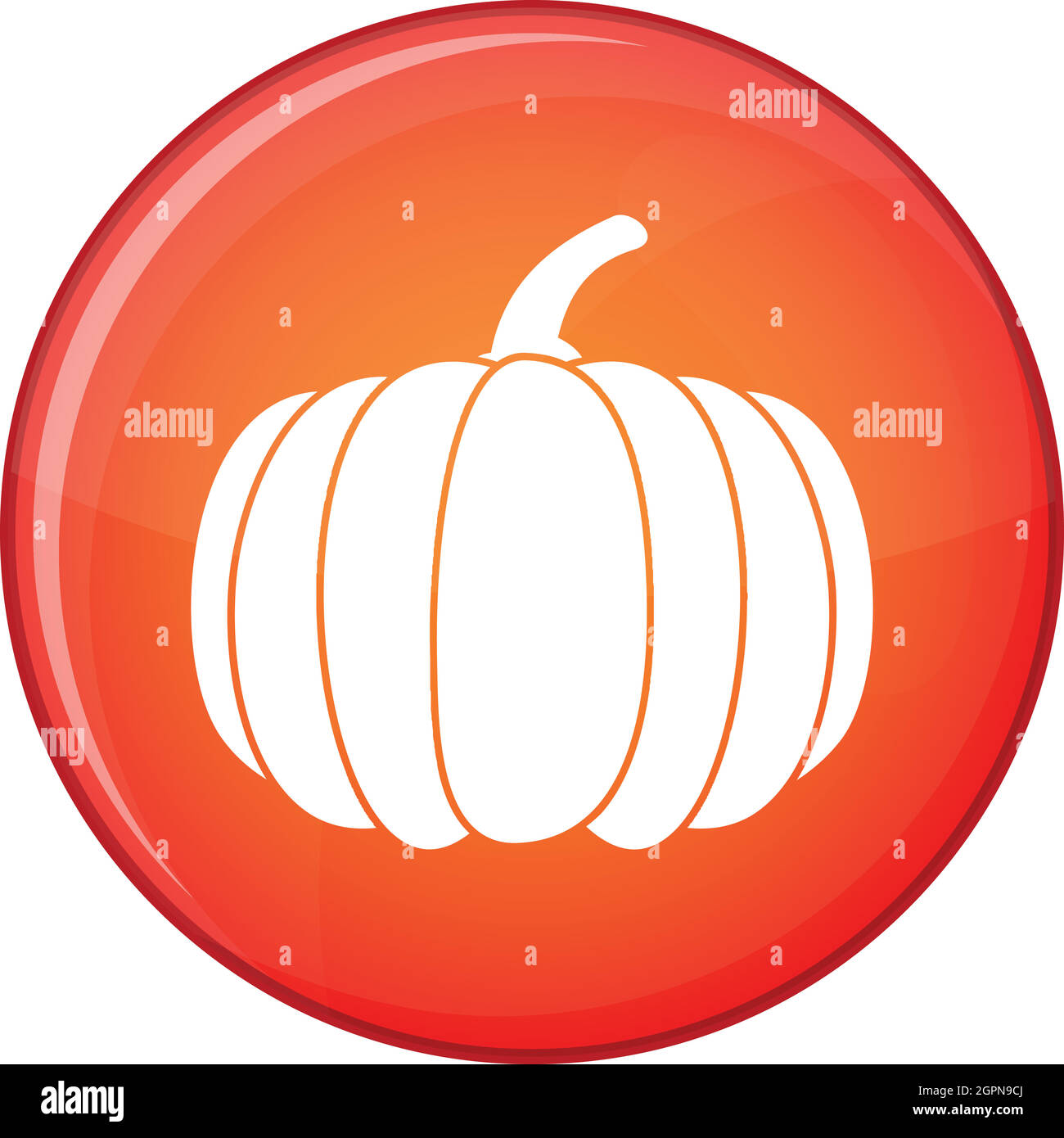 Autumn pumpkin icon flat hi-res stock photography and images - Alamy
