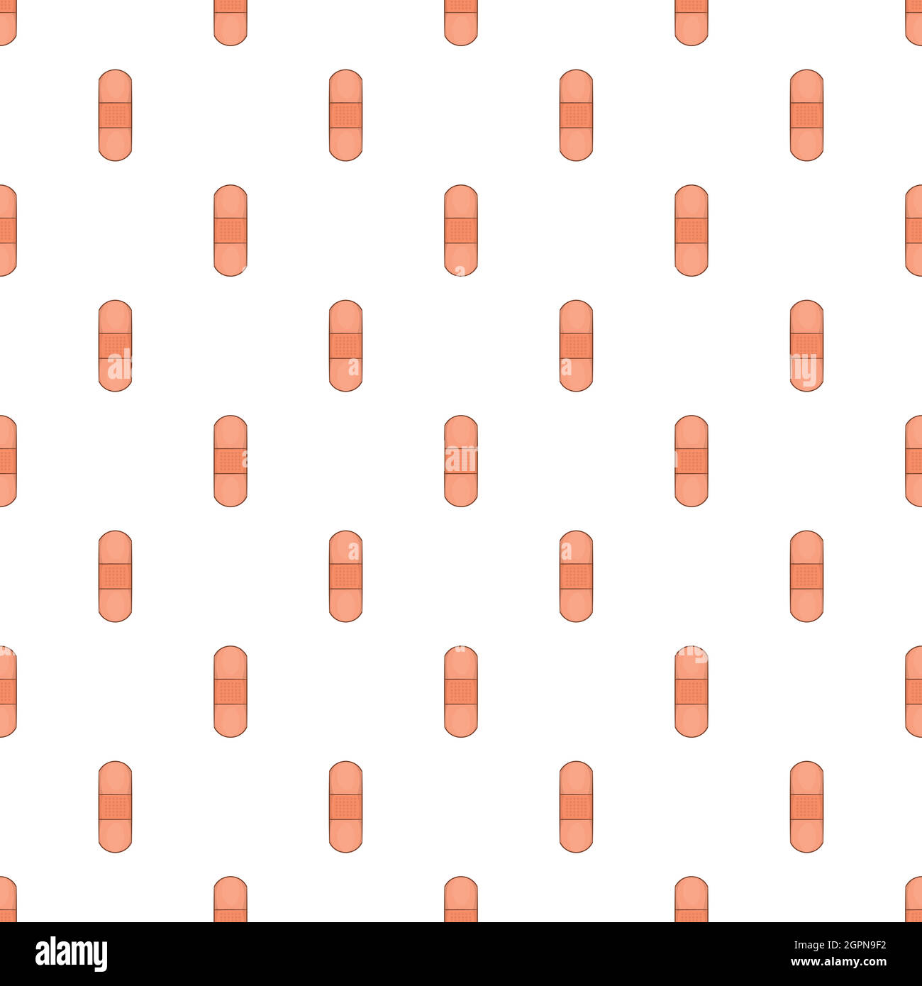 Medical plaster pattern, cartoon style Stock Vector Image & Art - Alamy