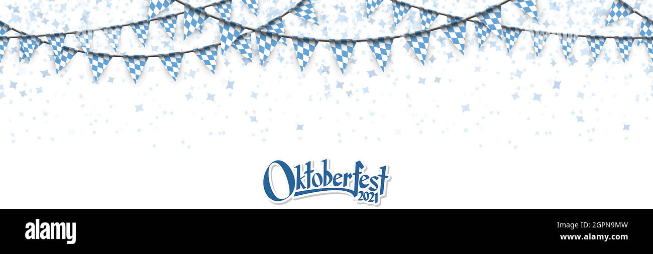 Oktoberfest 2021 garlands with confetti Stock Vector Image & Art - Alamy