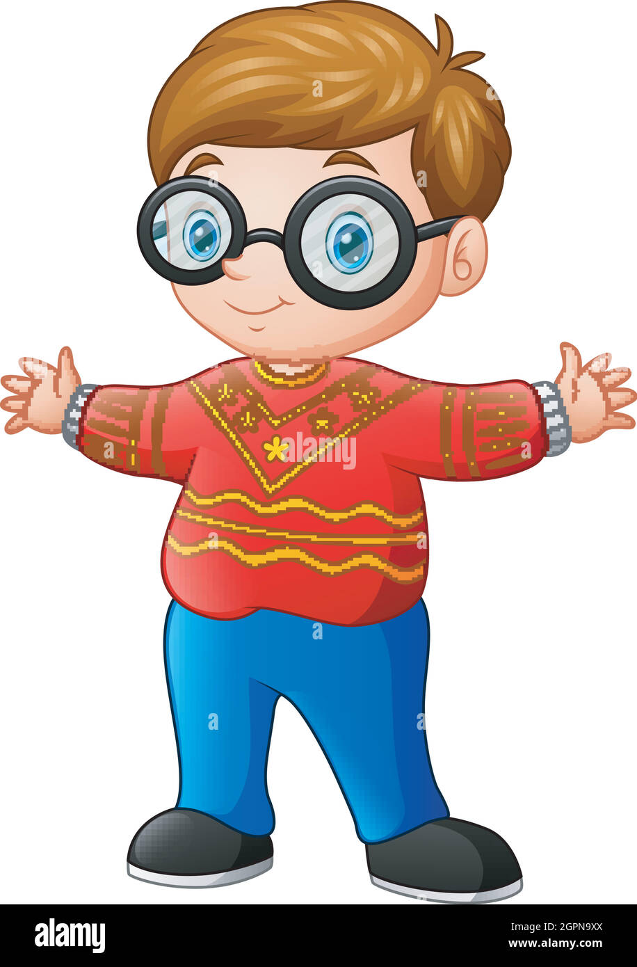 Wearing red jacket Stock Vector Images - Alamy