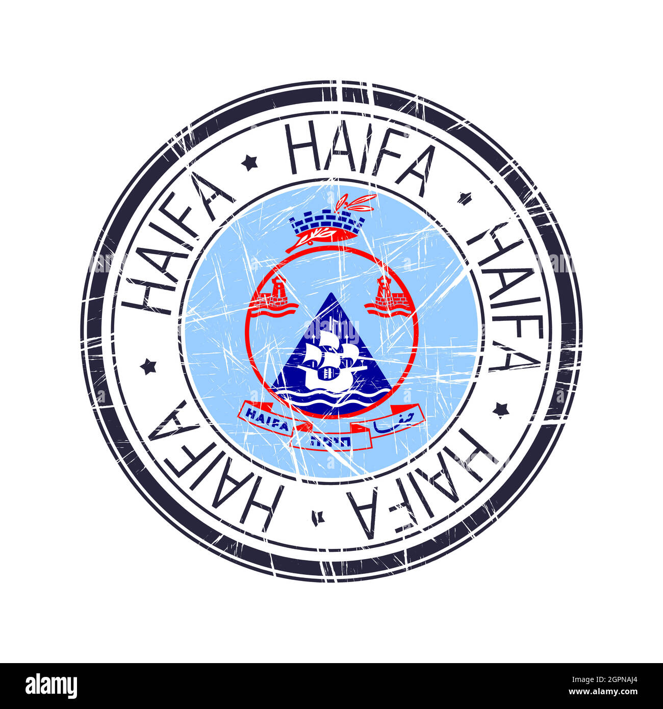 Vintage haifa Stock Vector Images - Alamy
