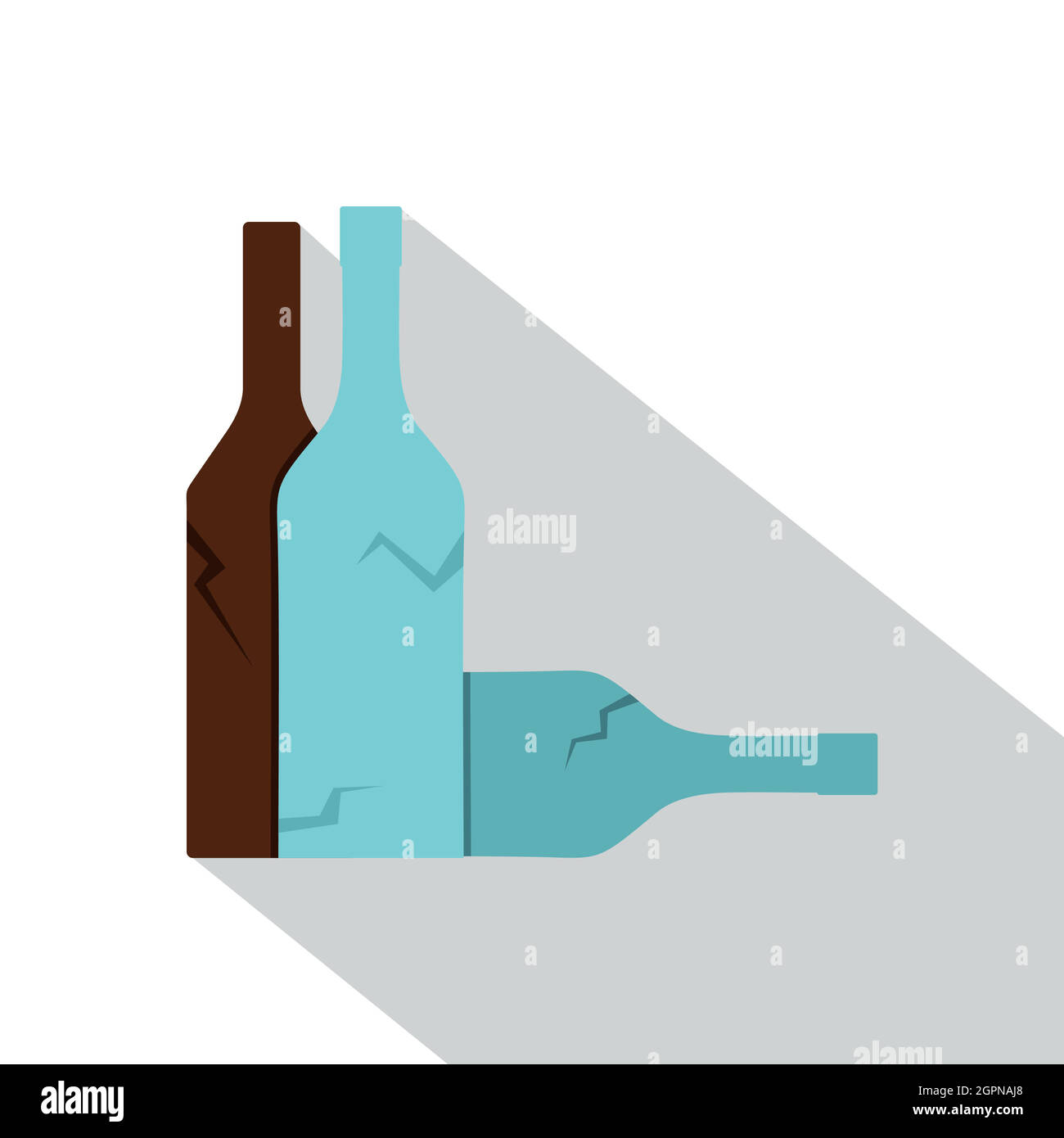 Bottles icon, flat style Stock Vector Image & Art - Alamy