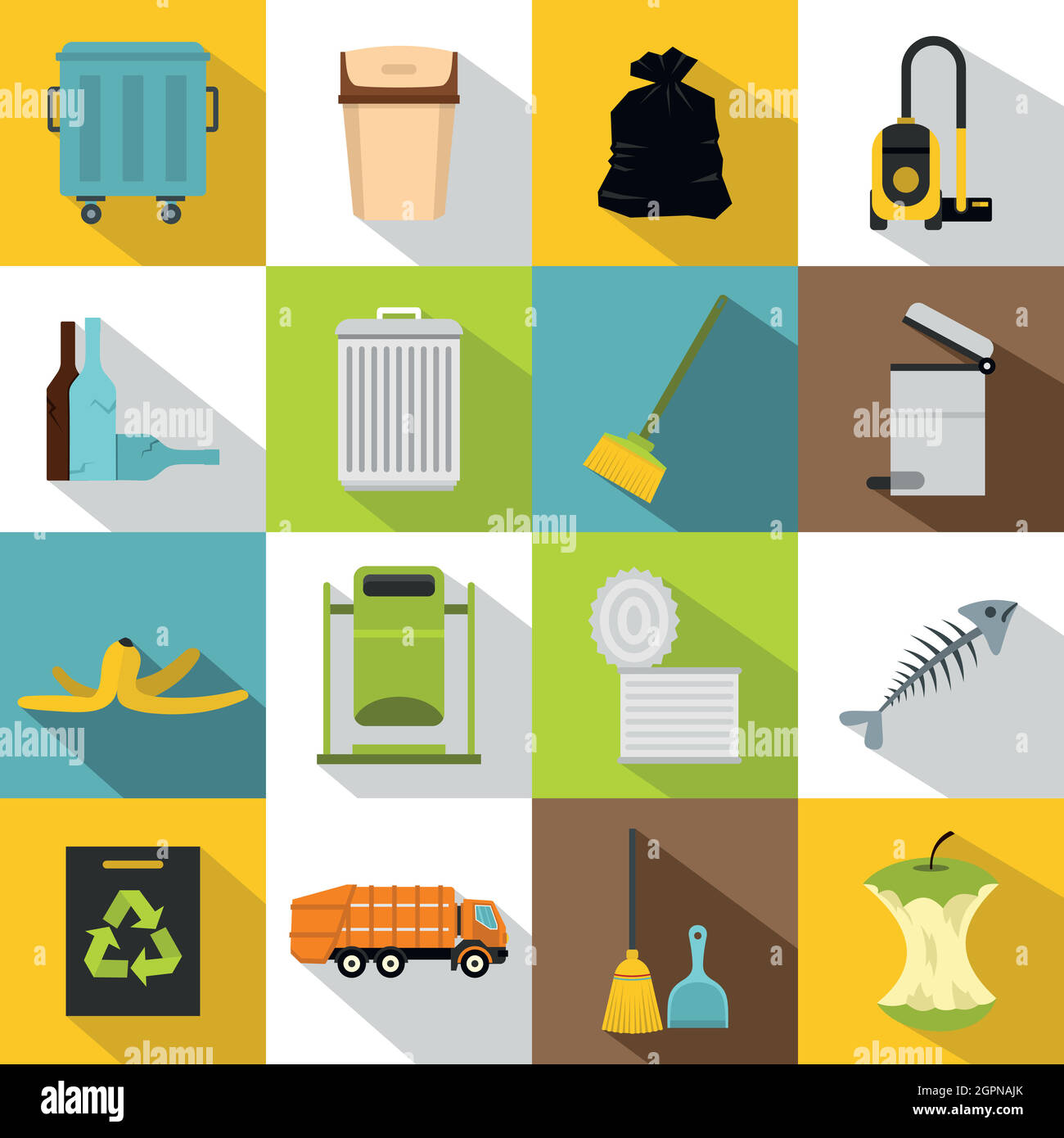 Recyclable plastic garbage bag Stock Vector Images - Alamy