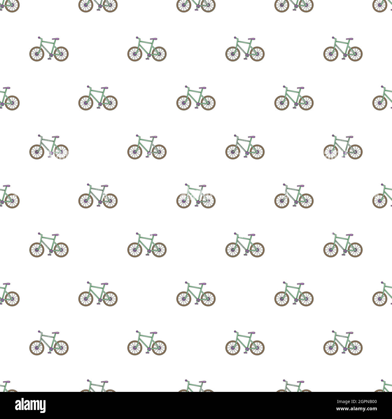 Bicycle pattern, cartoon style Stock Vector Image & Art - Alamy