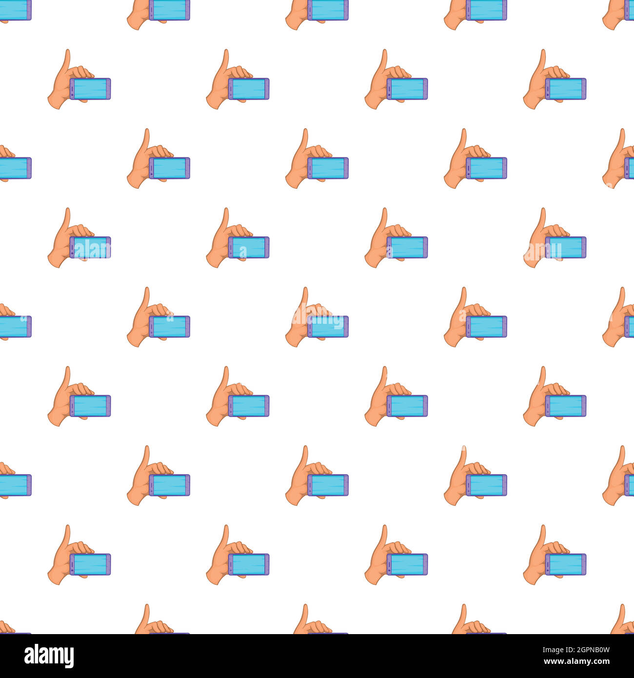 Modern smartphone in hand Stock Vector Images - Alamy