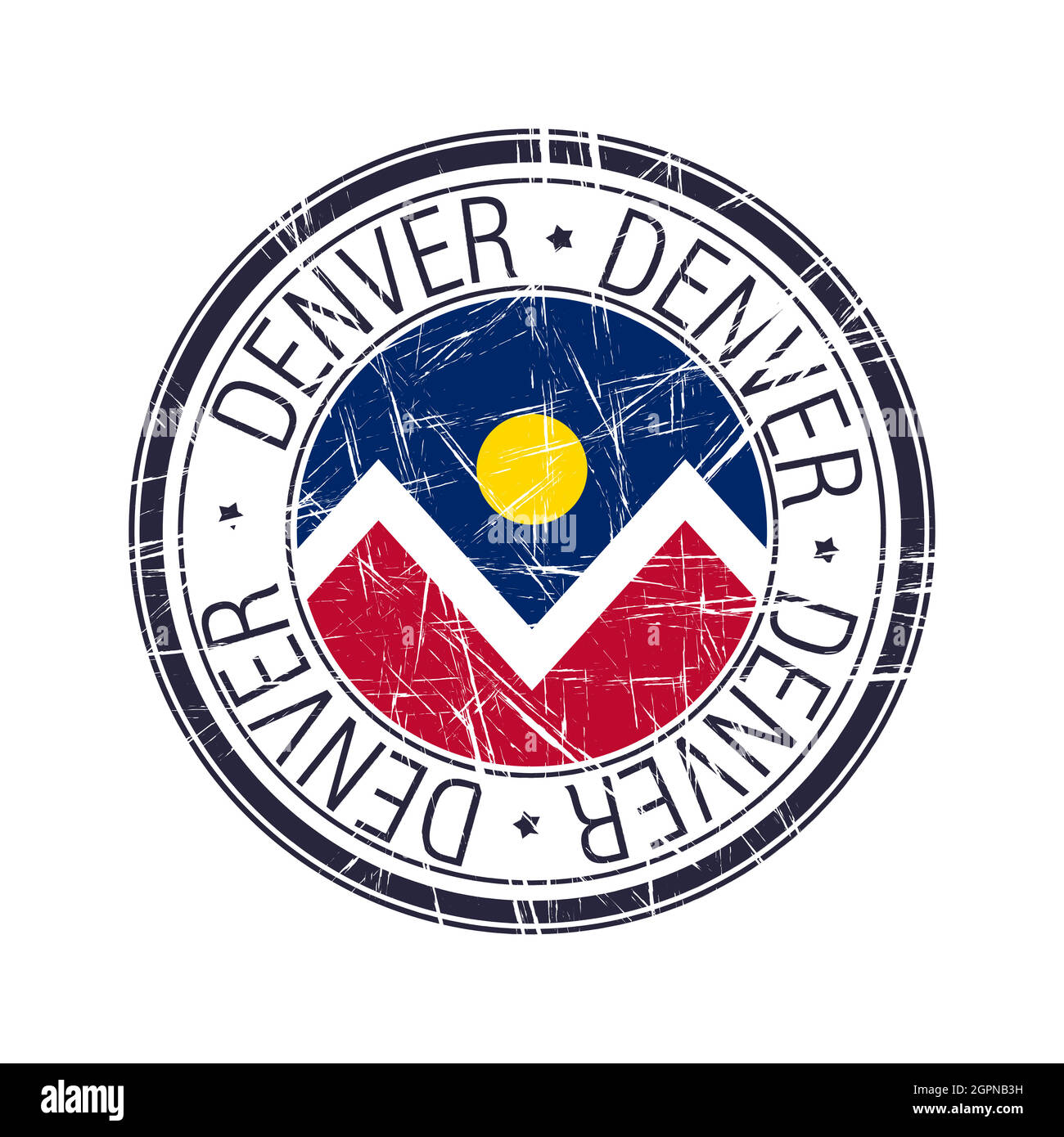 City of Denver, Colorado vector stamp Stock Vector Image & Art - Alamy