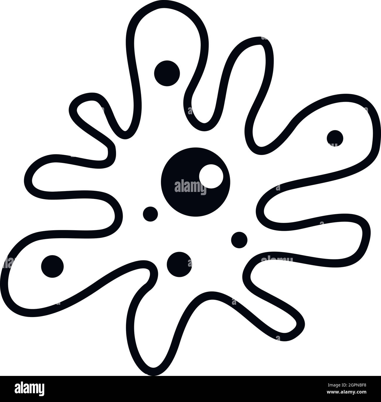 Amoeba icon, simple style Stock Vector Image & Art - Alamy