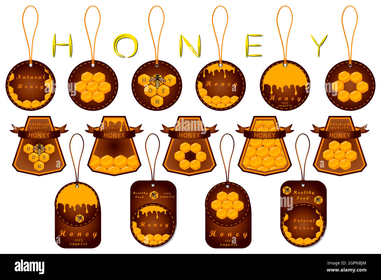 Big honey comb Stock Vector Images - Alamy