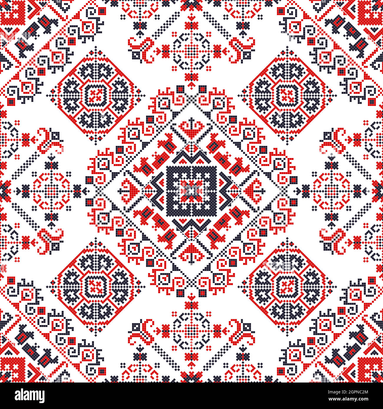 Romanian traditional pattern 181 Stock Vector Image & Art - Alamy