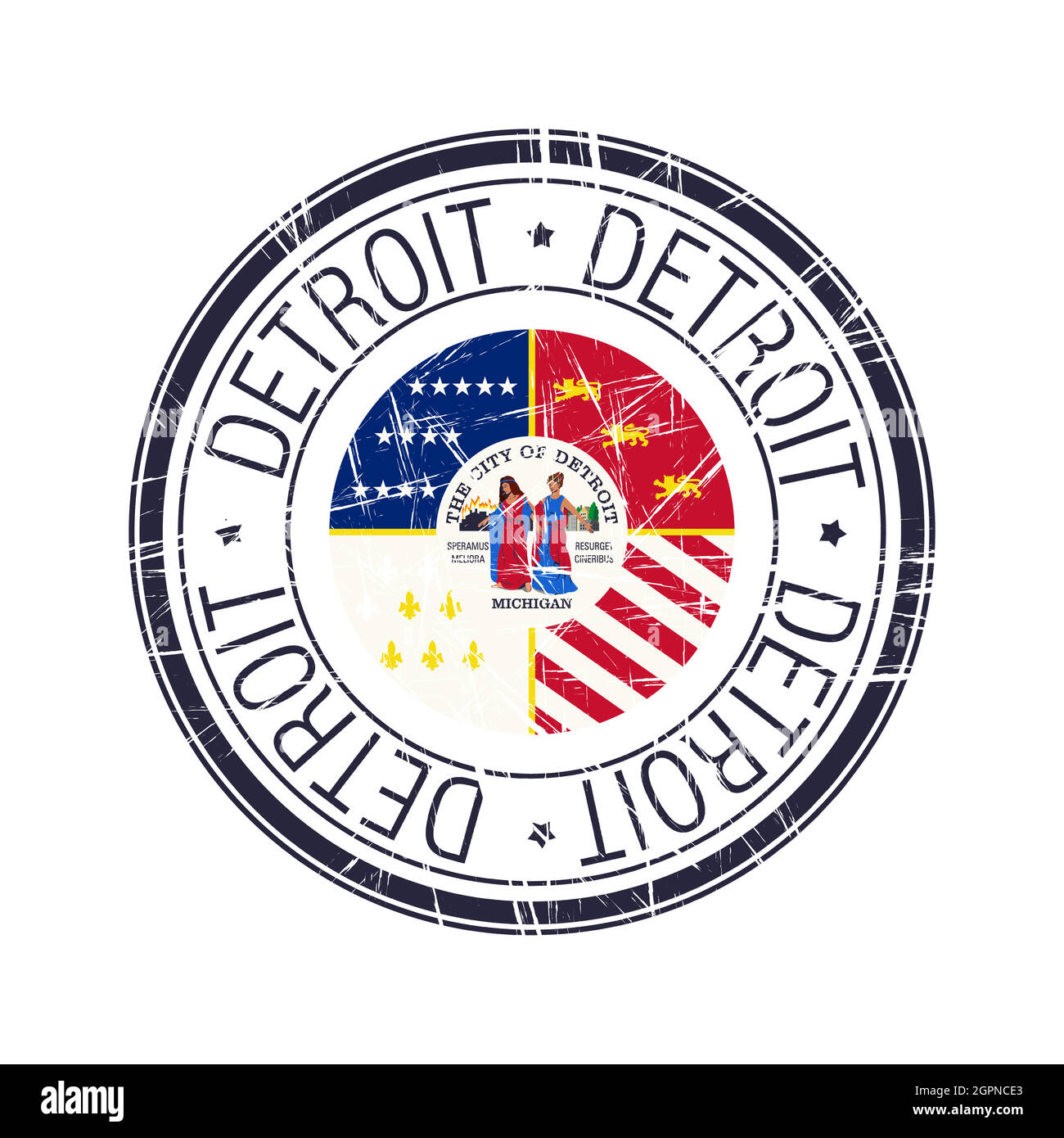 Michigan city Stock Vector Images - Alamy