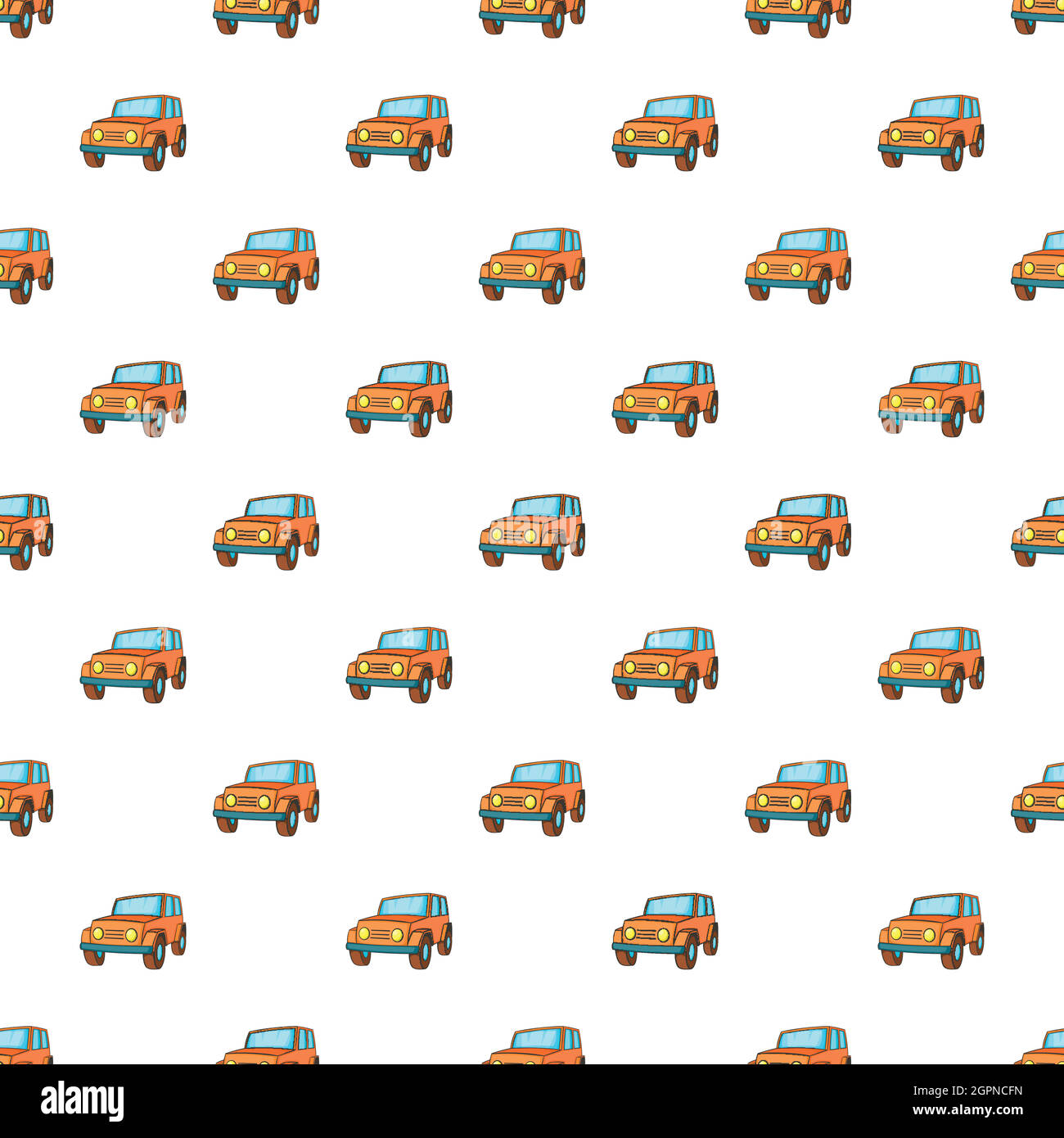 Jeep pattern, cartoon style Stock Vector Image & Art - Alamy