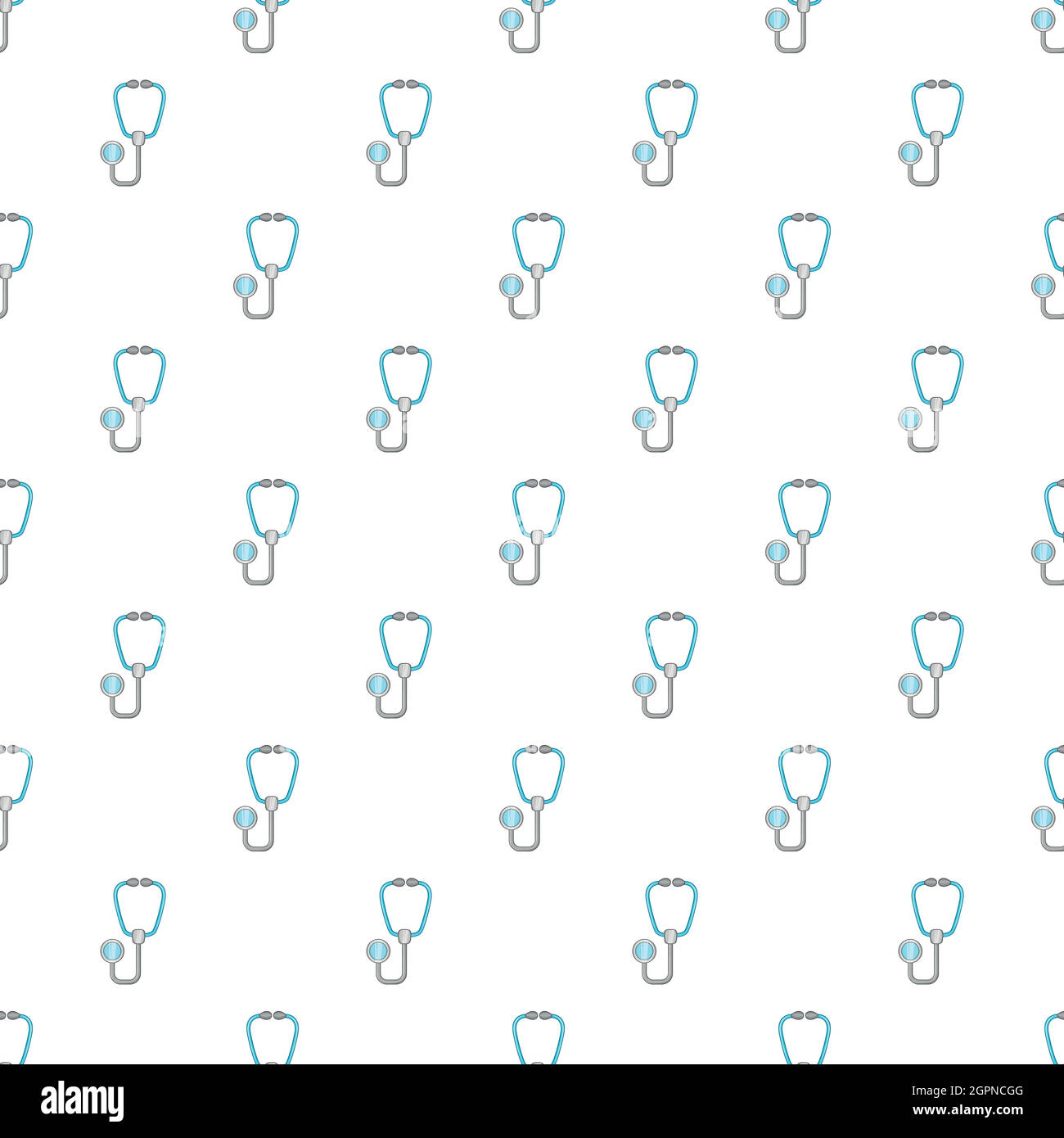 Stethoscope pattern, cartoon style Stock Vector Image & Art - Alamy