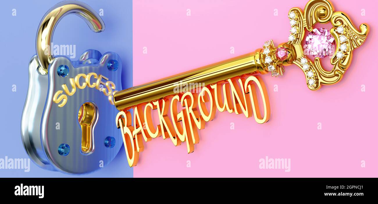 Key to success is Background - to win in work, business, family or life ...