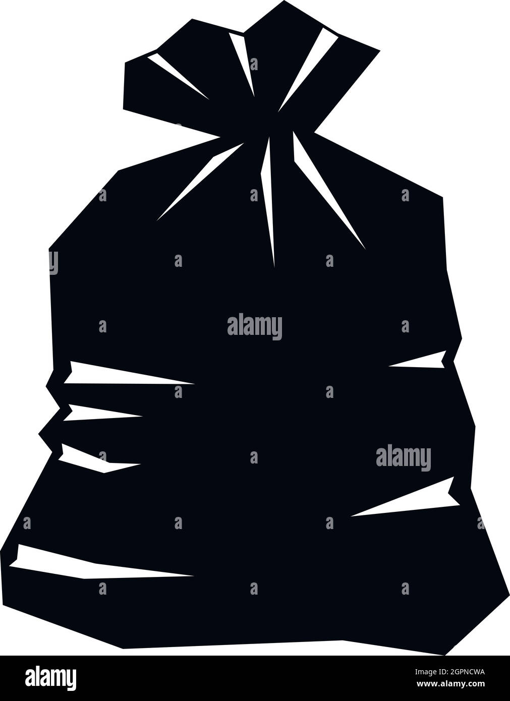 Garbage bag icon, simple style Stock Vector Image & Art - Alamy