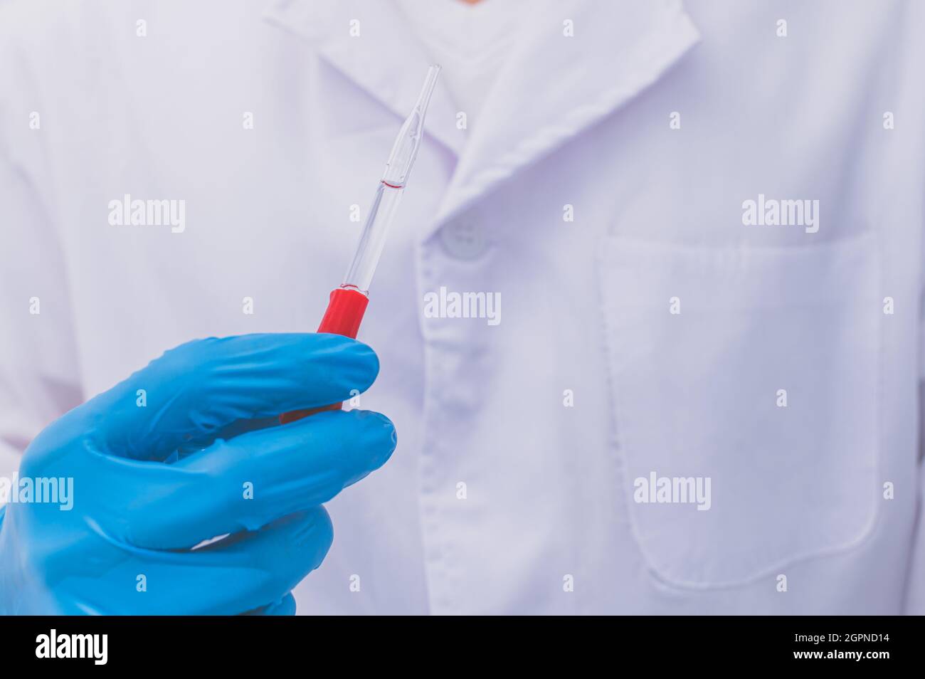 Scientists are experimenting with a vaccine against germs Stock Photo ...