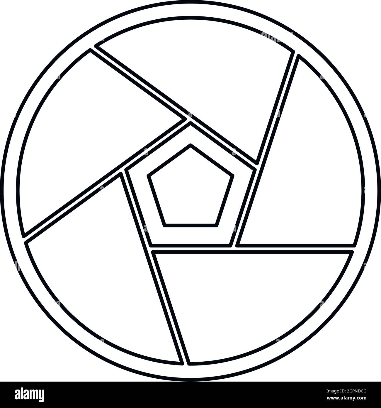 Big photographic lens icon, outline style Stock Vector Image & Art - Alamy