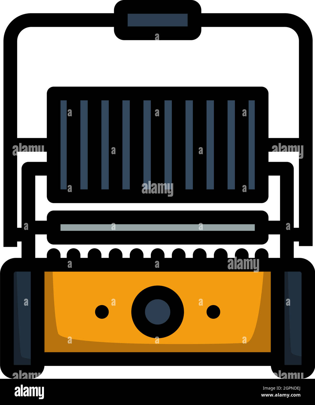 Kitchen Electric Grill Icon Stock Vector Image & Art - Alamy