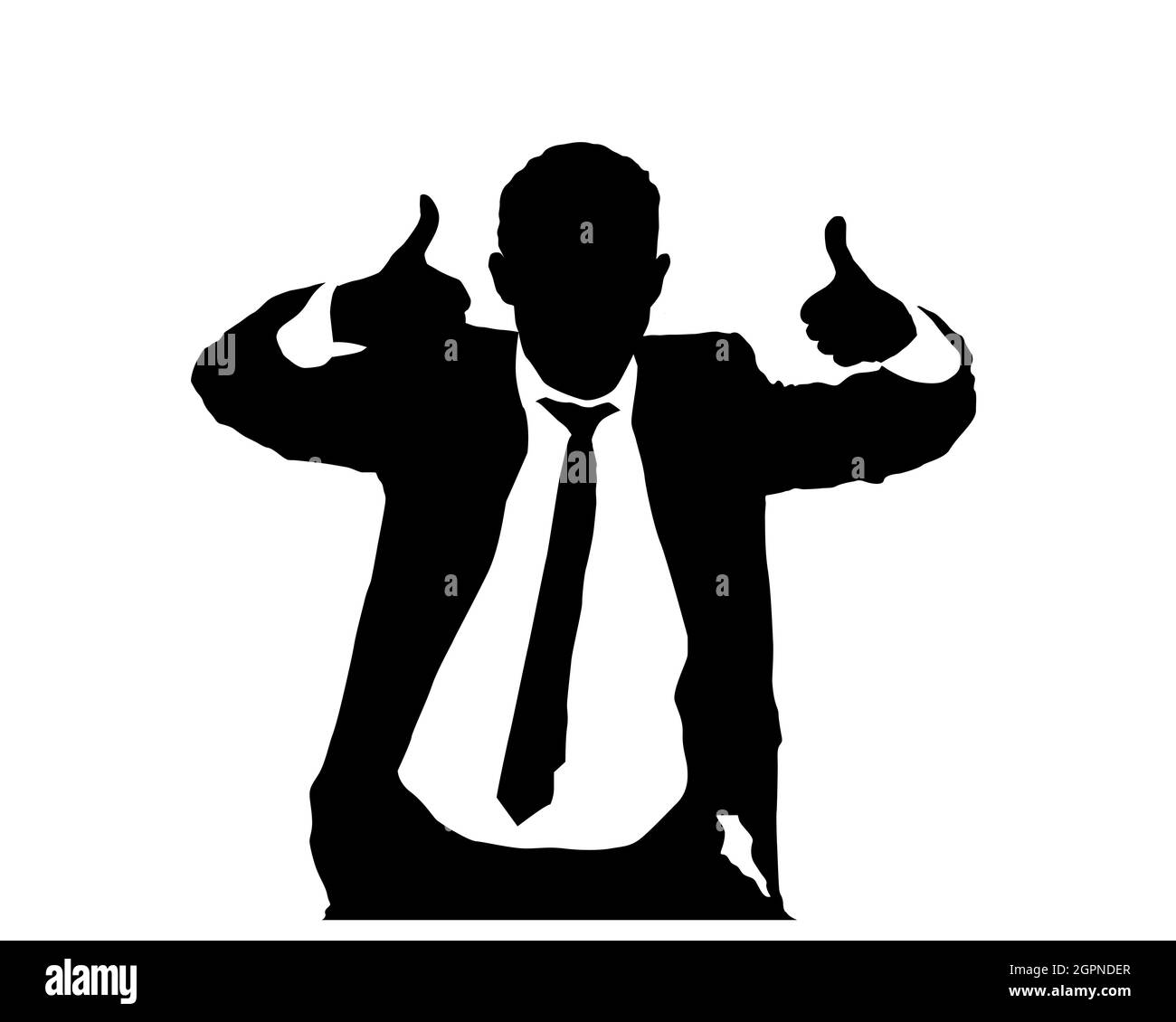 Business man gesturing OK sign Stock Vector Image & Art - Alamy