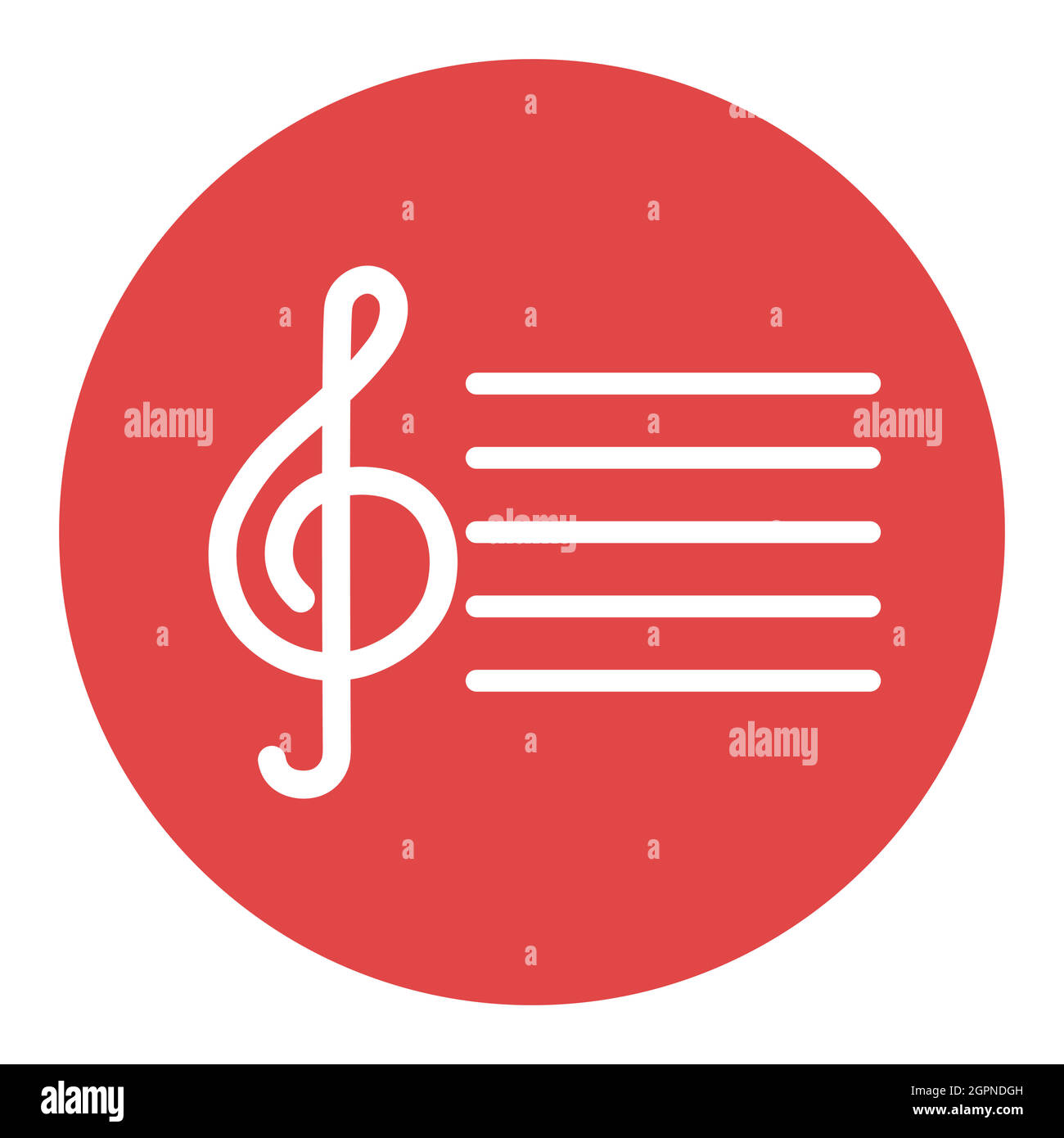 Treble clef vector white glyph icon. Music sign Stock Vector Image ...