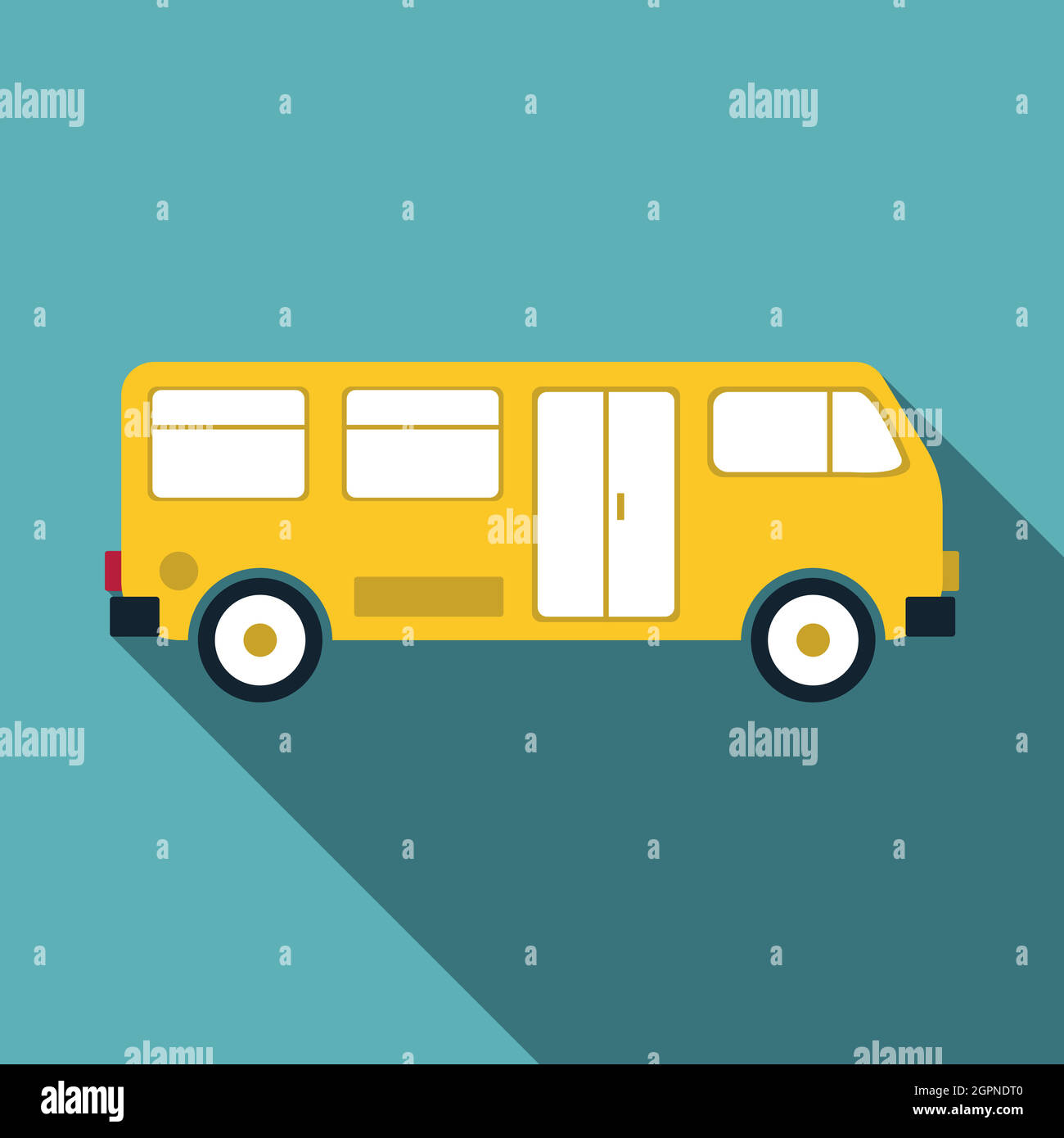 Bus icon, flat style Stock Vector Image & Art - Alamy