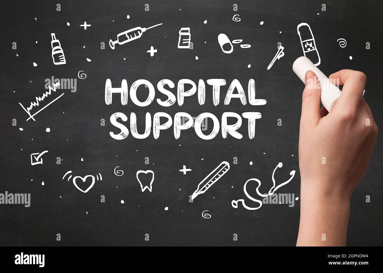 Hand drawing medical concept concept Stock Photo - Alamy