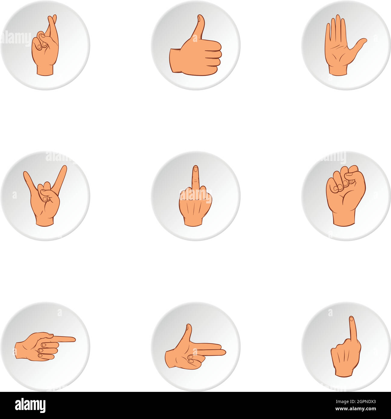 Cartoon fingers crossed hi-res stock photography and images - Alamy