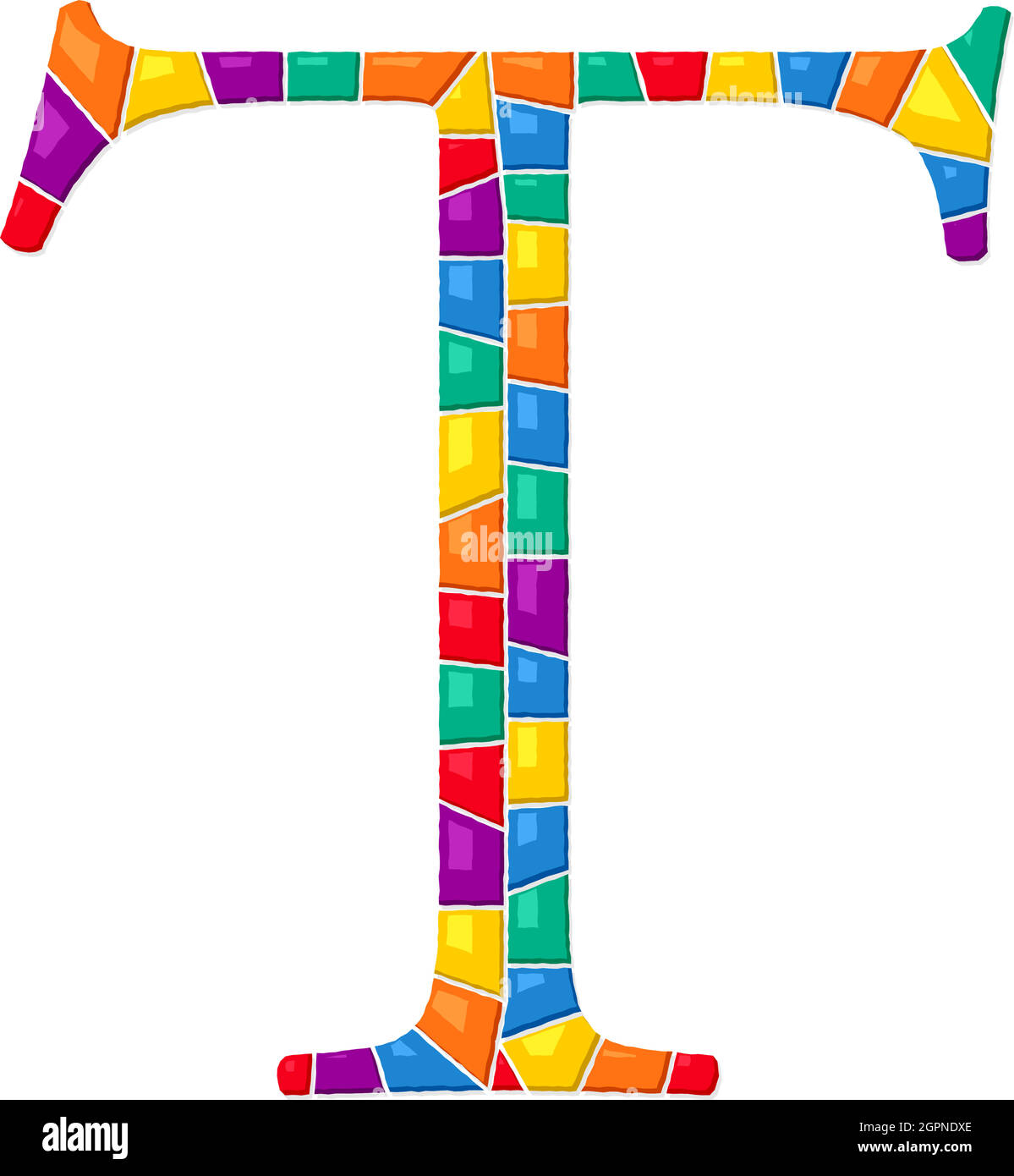 Colorful Letter T