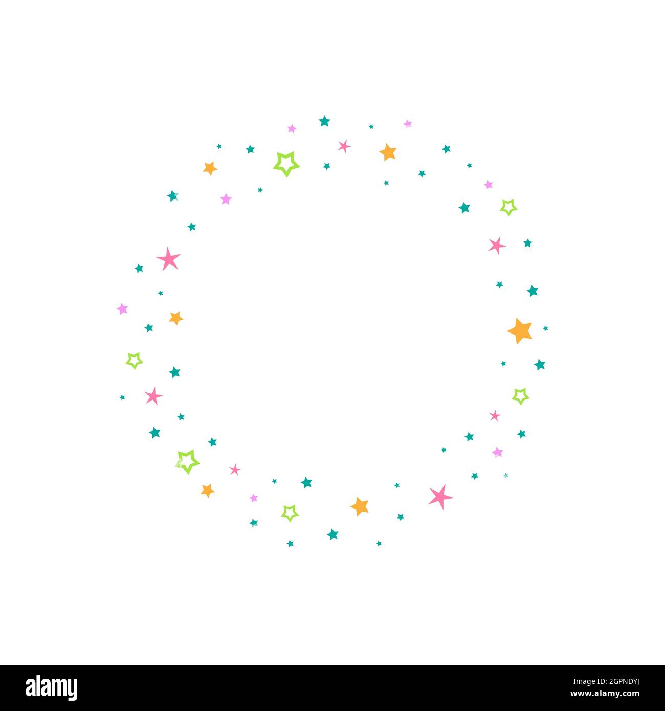 Colorful round label with stars. Best, award, winner prize wreath on ...