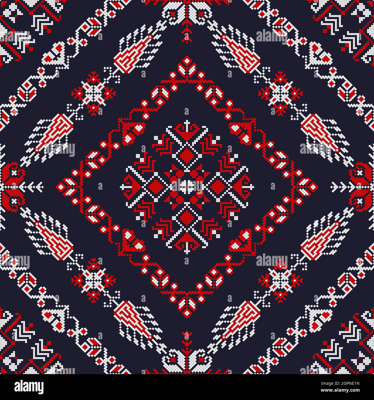 Romanian traditional pattern 176 Stock Vector Image & Art - Alamy