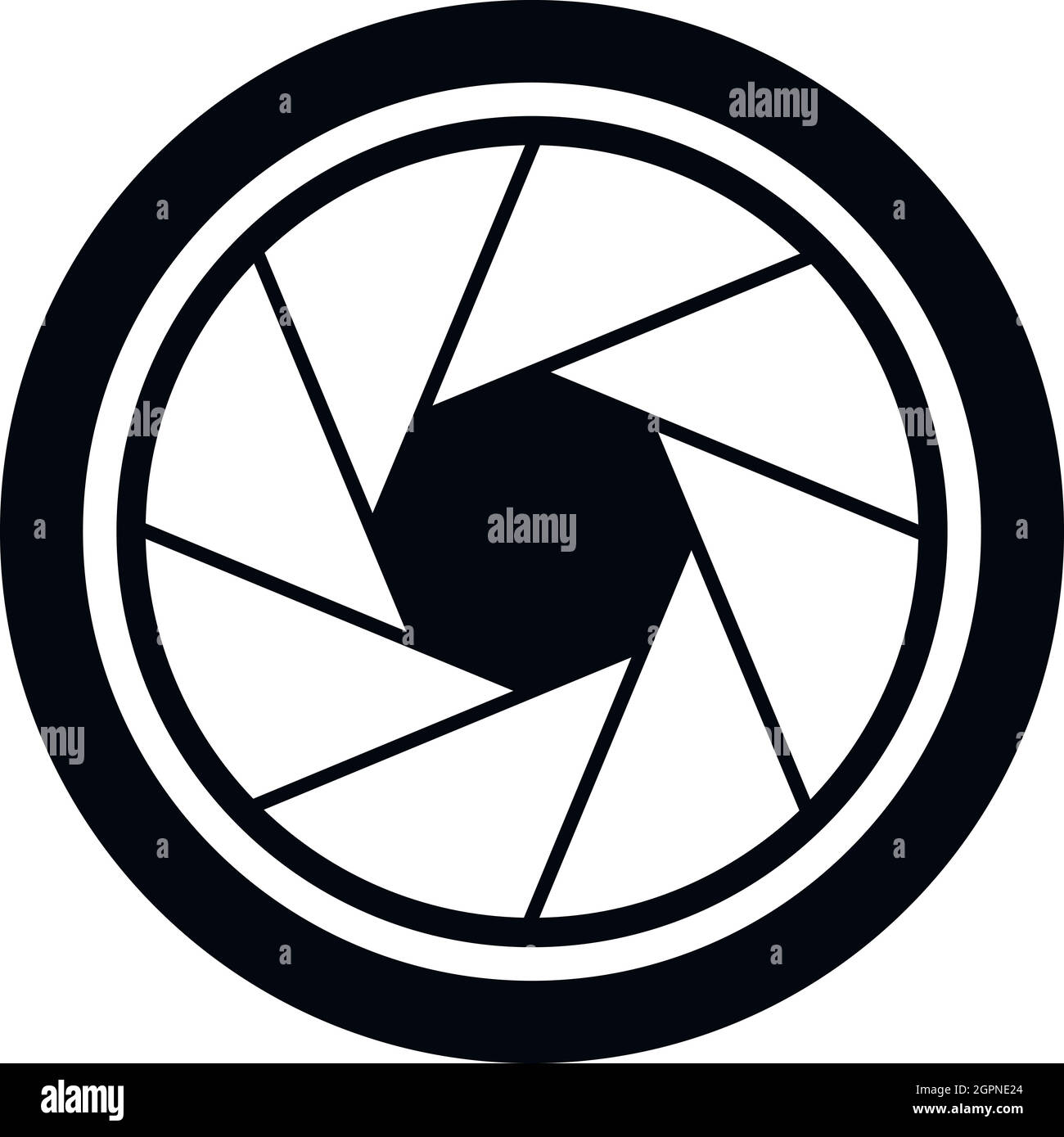 Photographic objective icon, simple style Stock Vector Image & Art - Alamy