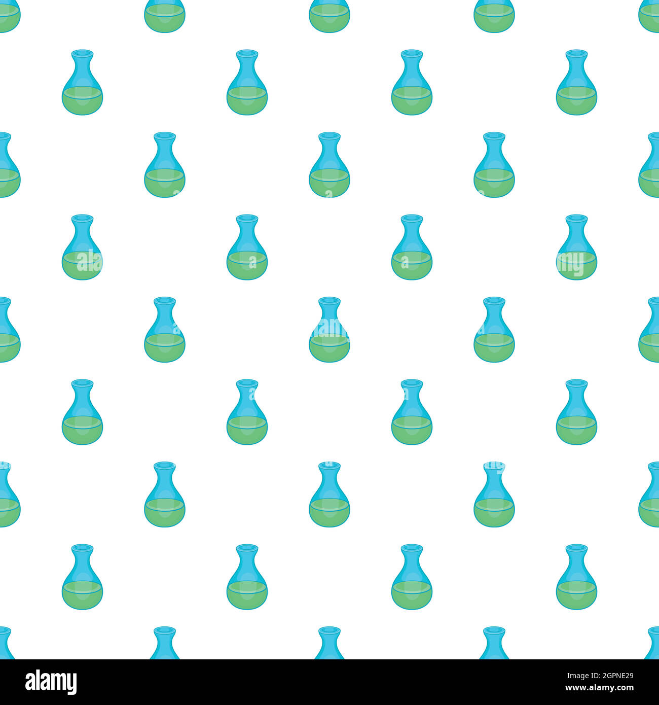 Laboratory flask pattern, cartoon style Stock Vector Image & Art - Alamy