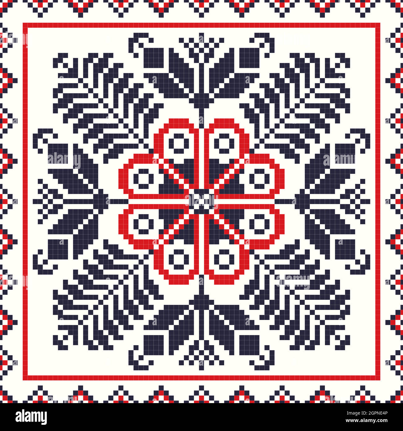 Romanian traditional pattern 87 Stock Vector Image & Art - Alamy
