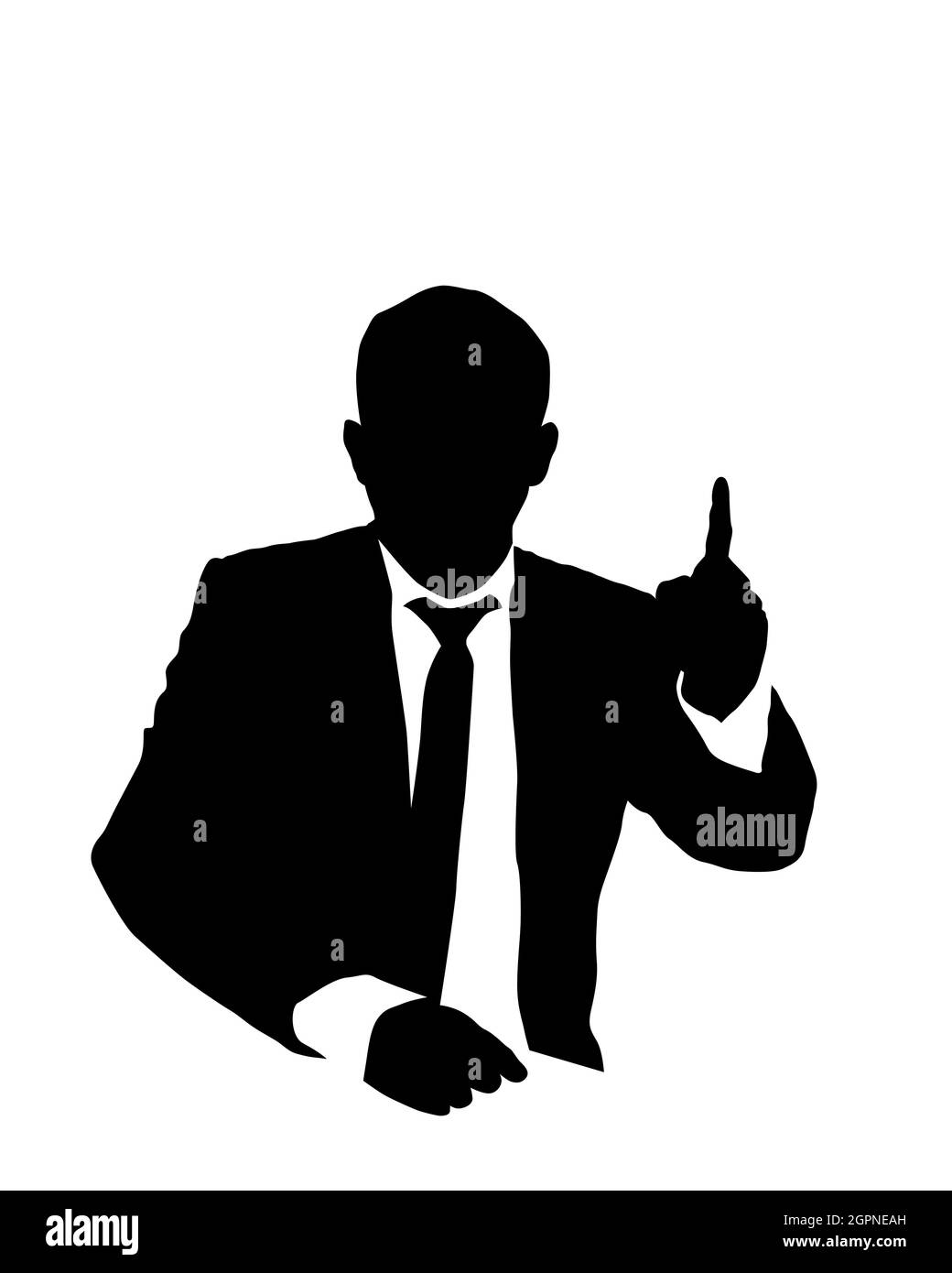Suit man pointing out Stock Vector Image & Art - Alamy