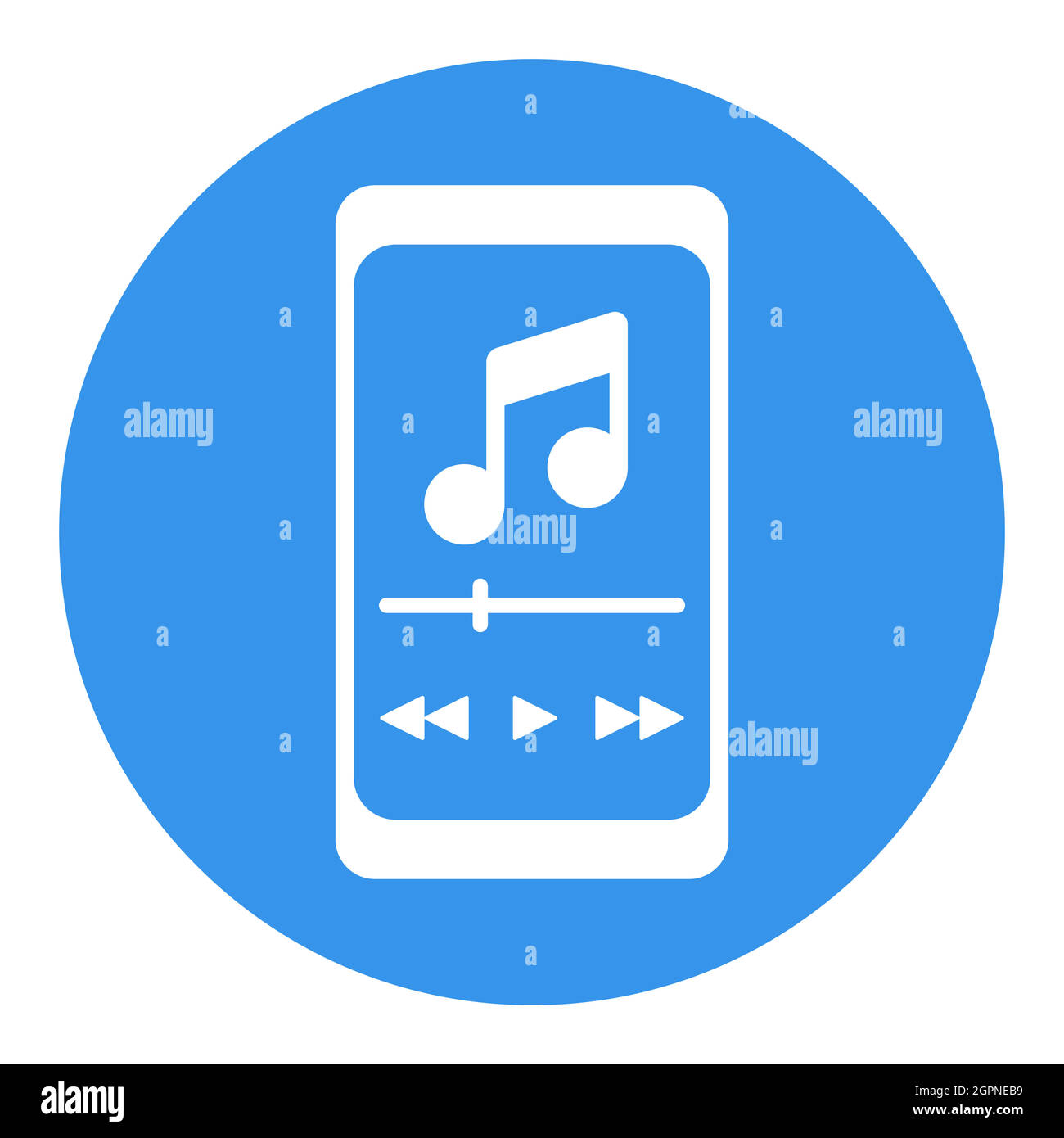 Music player mobile app Cut Out Stock Images & Pictures - Alamy