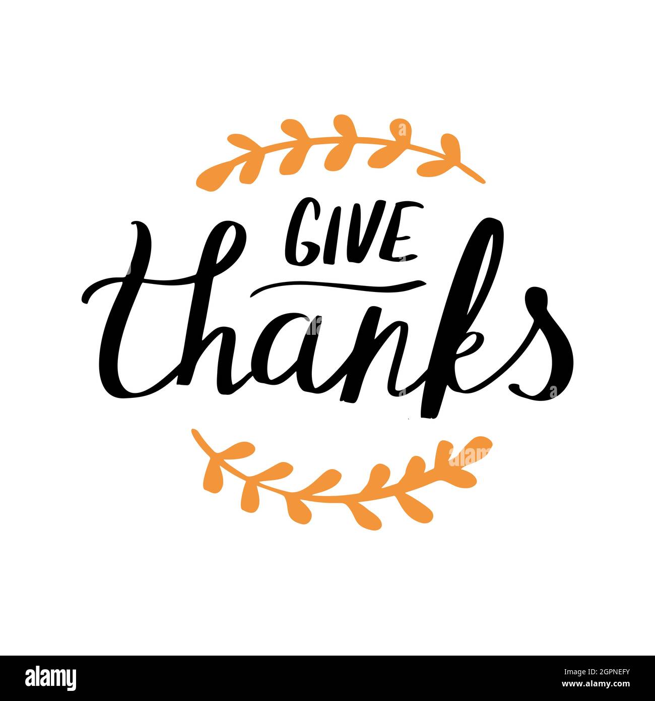 Hand drawn Happy Thanksgiving typography. Calligraphy lettering Stock ...